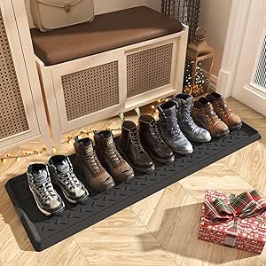 SUPENUIN Extra Large Boot Tray 48 Inch Boot Storage Heavy Duty Rubber ...