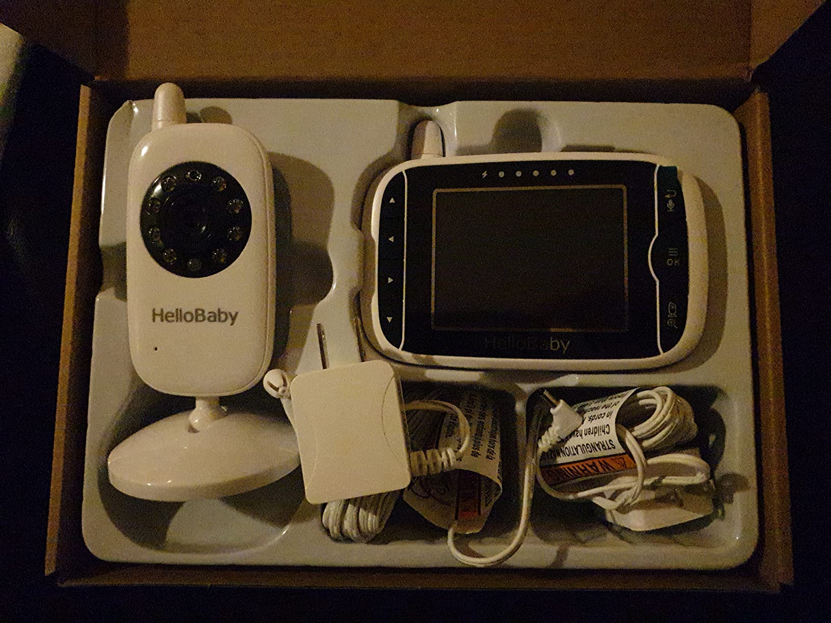 Baby Monitor, HelloBaby Video Baby Monitor with Camera and Audio, 3.2 ...