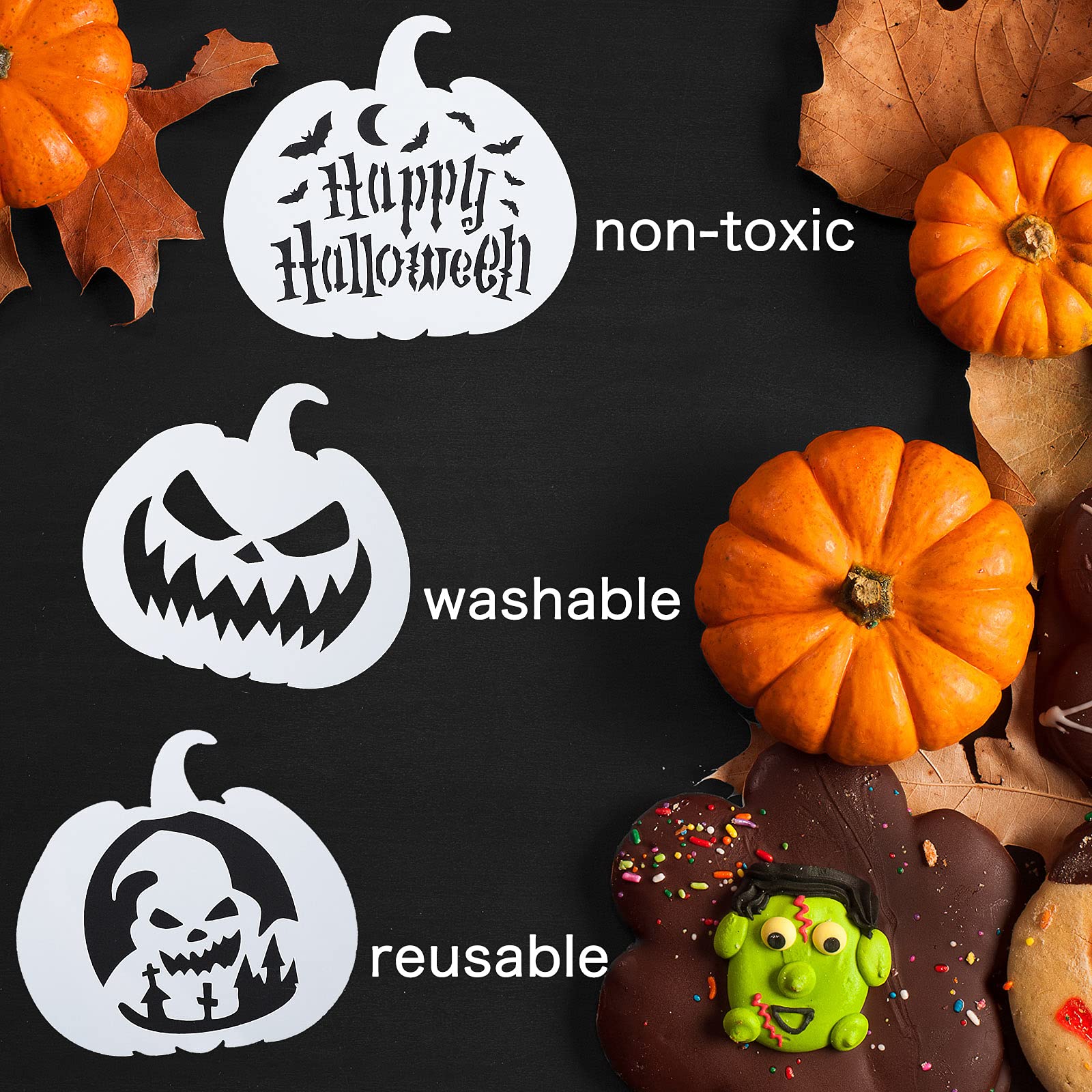 Pochoirs De Sculpture De Citrouille De Faucheuse