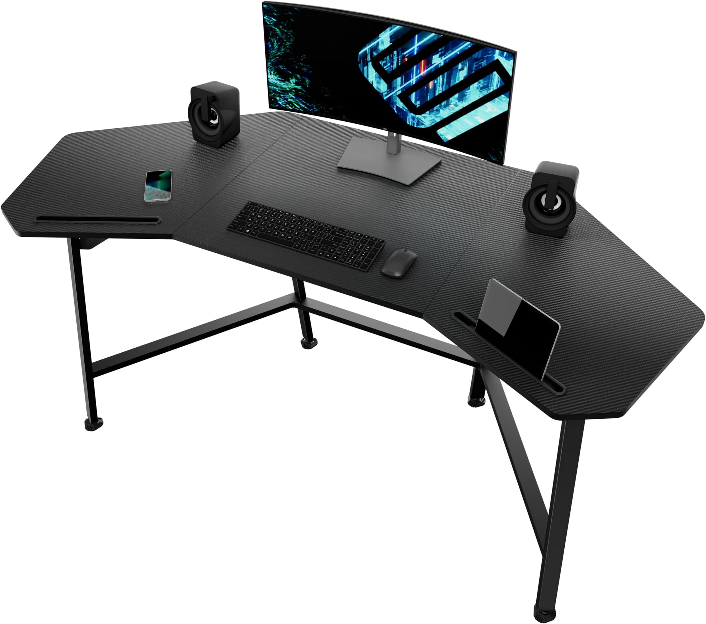 Gaming Tisch EUREKA ERGONOMIC Gaming Schreibtisch 153 * 60cm Groß Mit ...