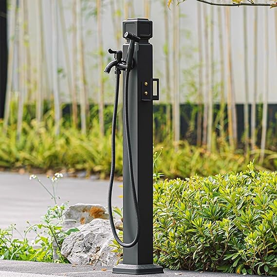 Amazon.com: Freestanding Black Vertical Garden Water Column Faucet ...