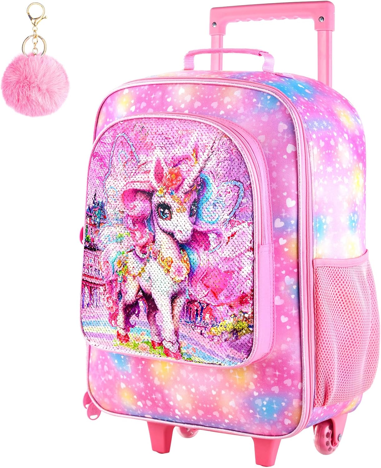 Amazon.com | TXHVO Girls Luggage, 18" Kids Carry on Suitcase With ...