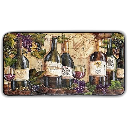 Amazon.com: Grapes Wine Rugs for Kitchen Floor 39x20 Inch Wine Bottle ...