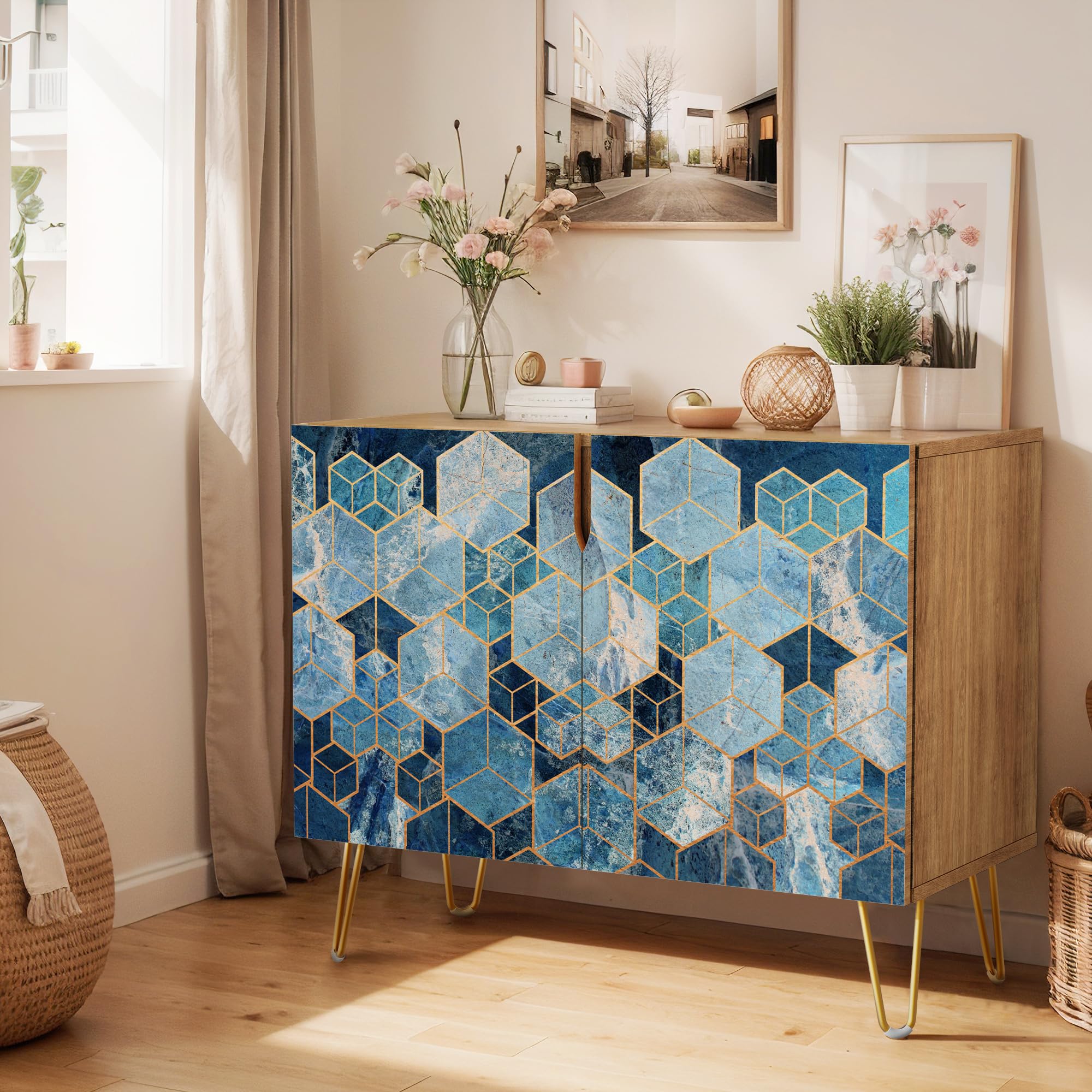 Amazon.com - SIGNWIN Sideboard Buffet Cabinet, Kitchen Storage Cabinet ...