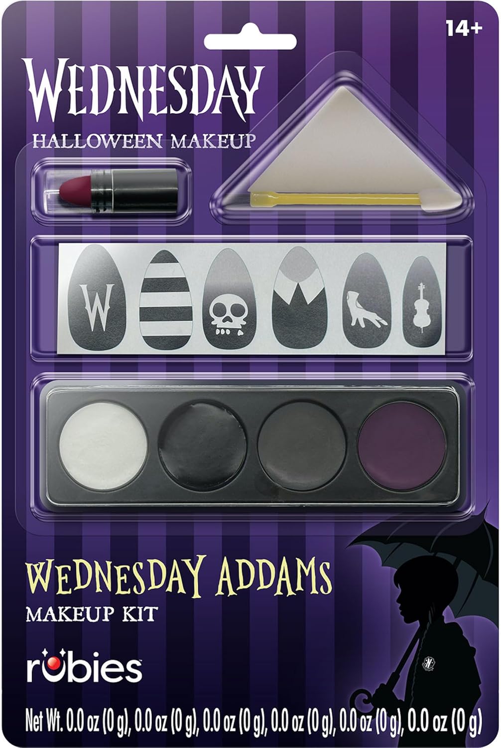 Amazon.com: Rubies Adult Wednesday Addams Wednesday Halloween Makeup ...