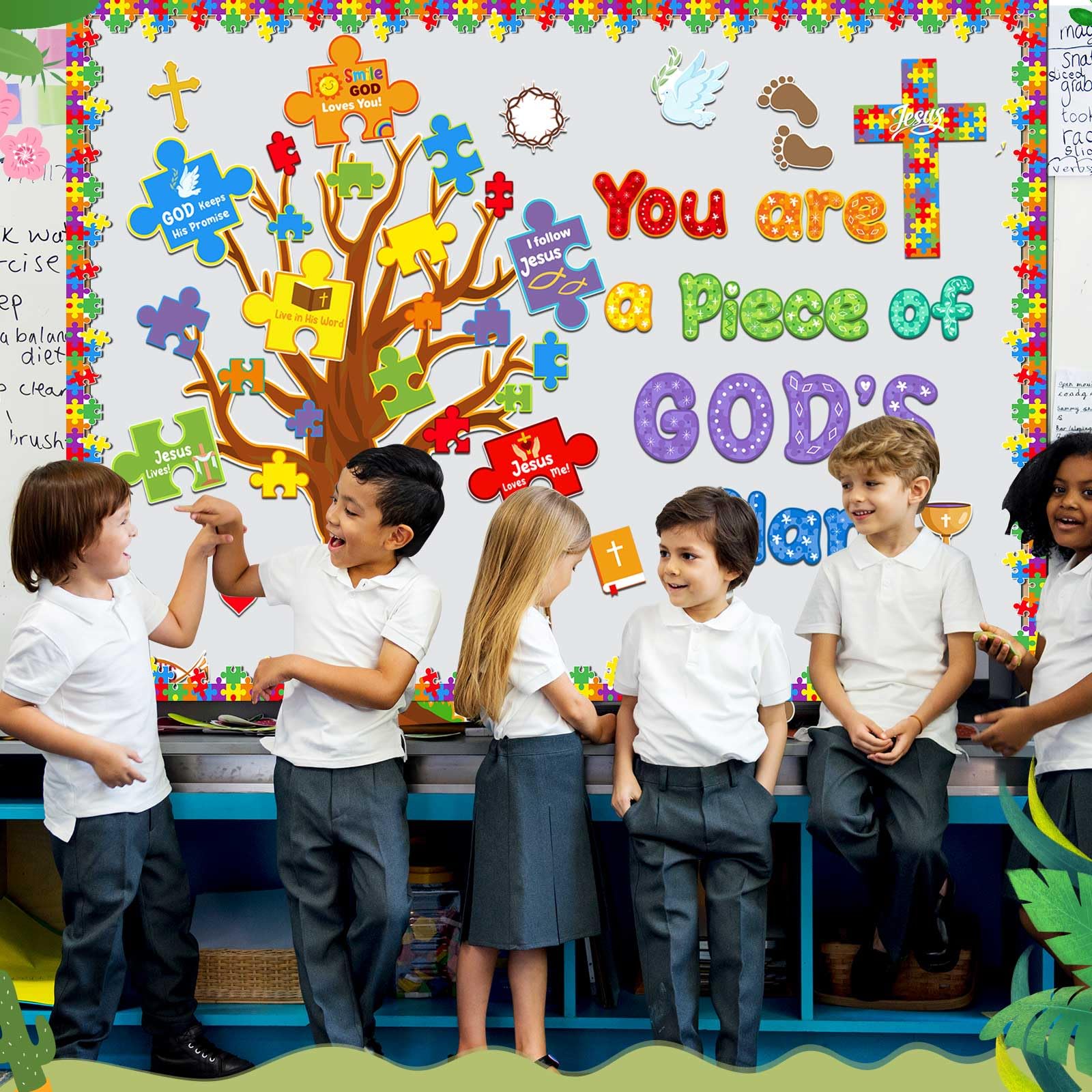 Snapklik.com : Pasimy 70 Pcs Christian Classroom Bulletin Board ...