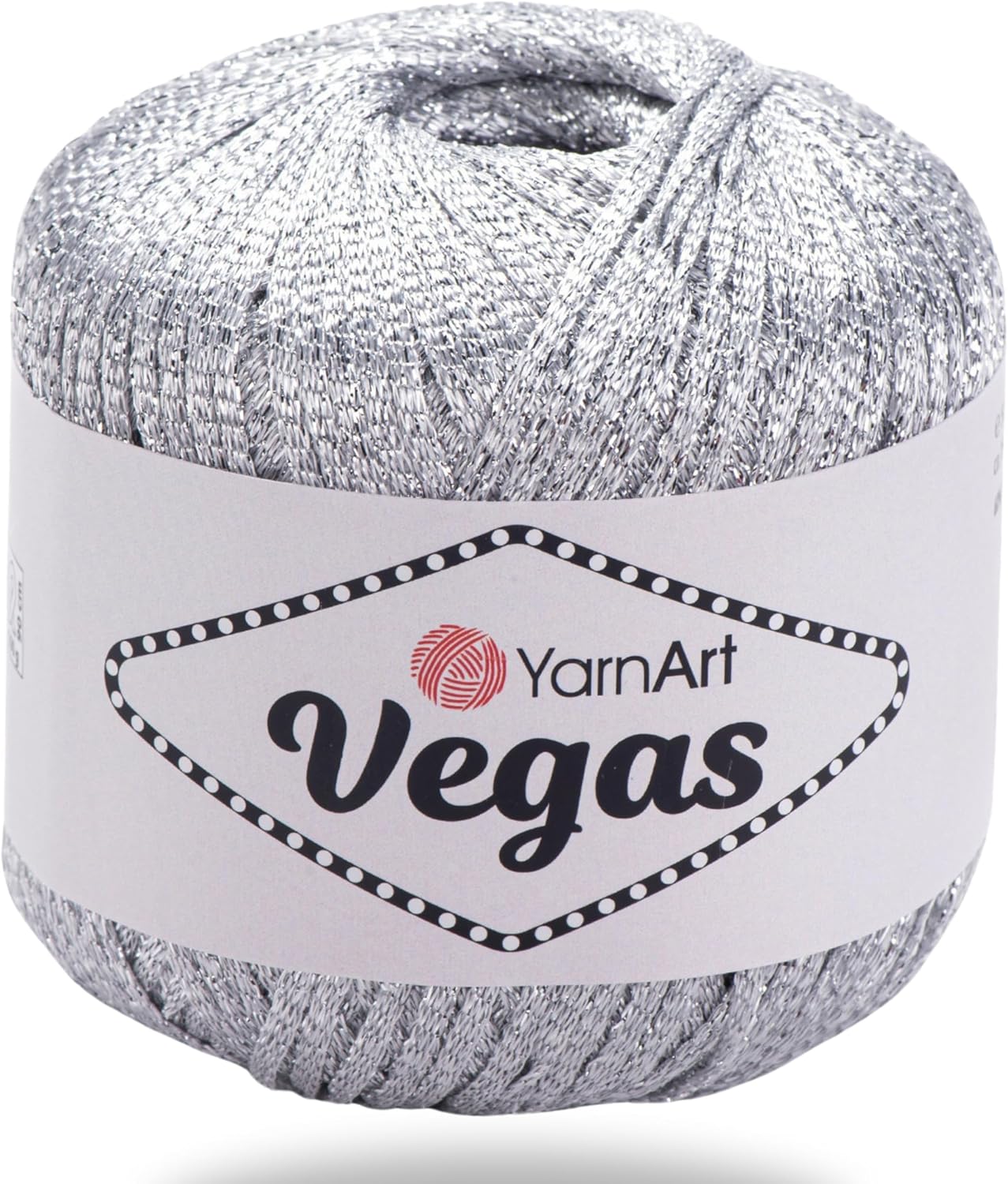Amazon.com: YarnArt Vegas Metallic Yarn – 60% Viscose, 40% Metallic ...