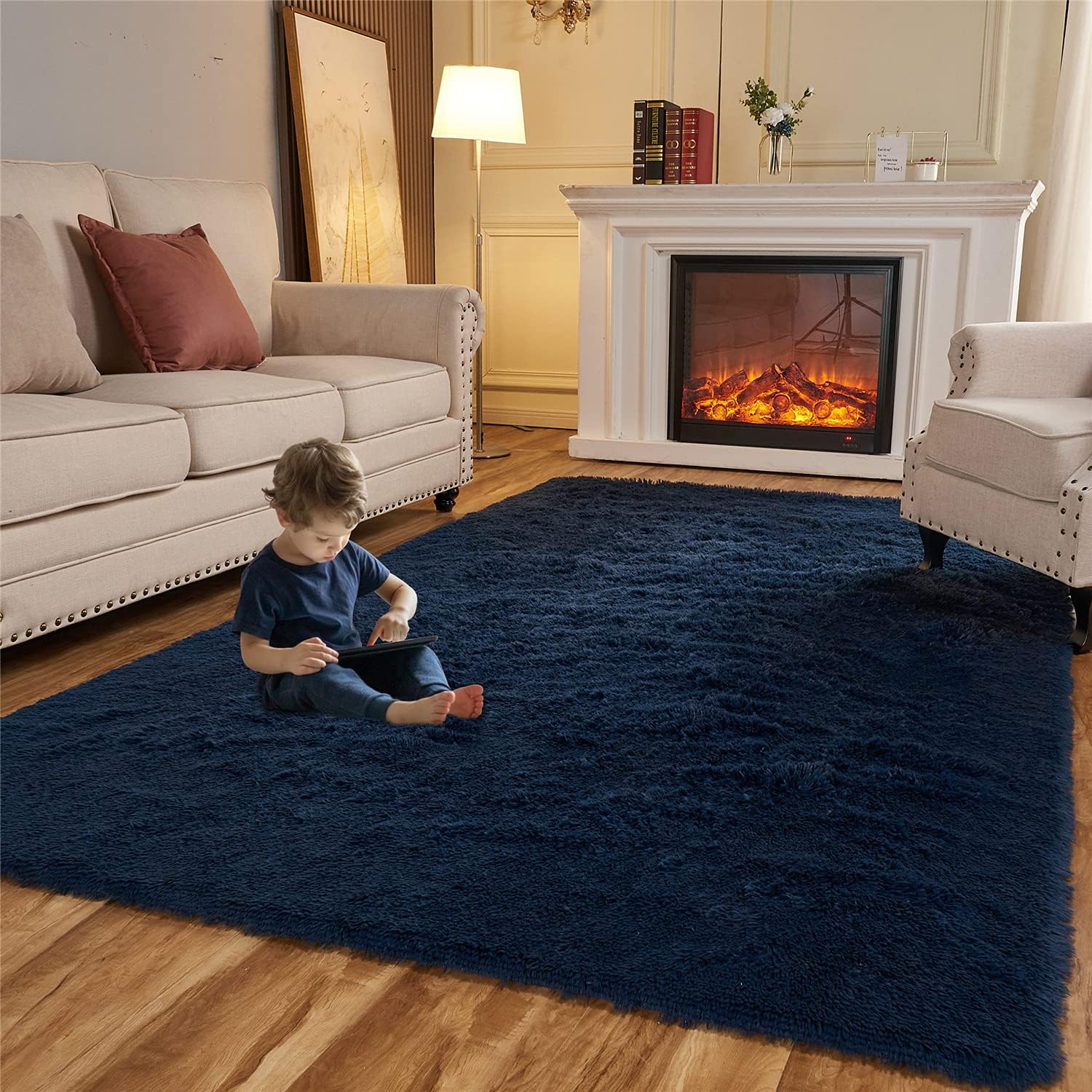 Amazon.com: YOBATH Large Shag Area Rugs 8x10 for Living Room Bedroom ...