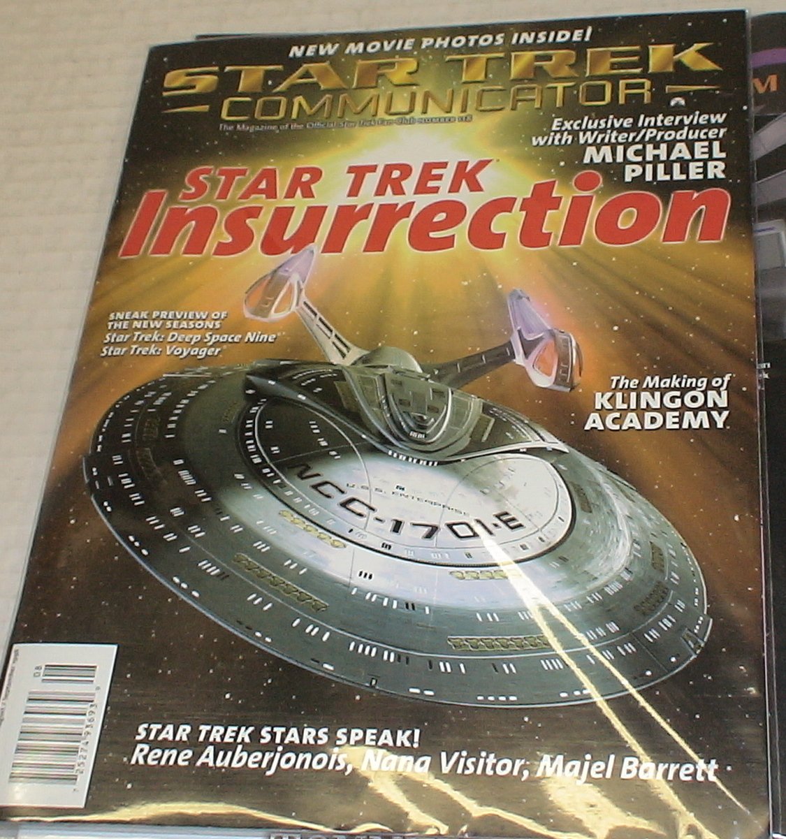 Star Trek Communicator #118 Insurrection Michael Piller: unknown author ...