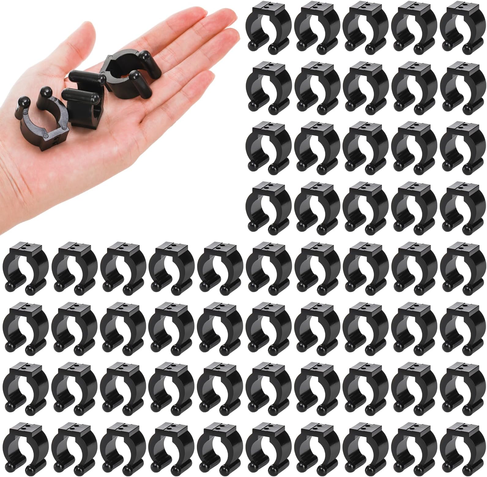 Amazon.com: Pumtus 60 Pack Fishing Pole Holder Clips, Billiards Pool ...