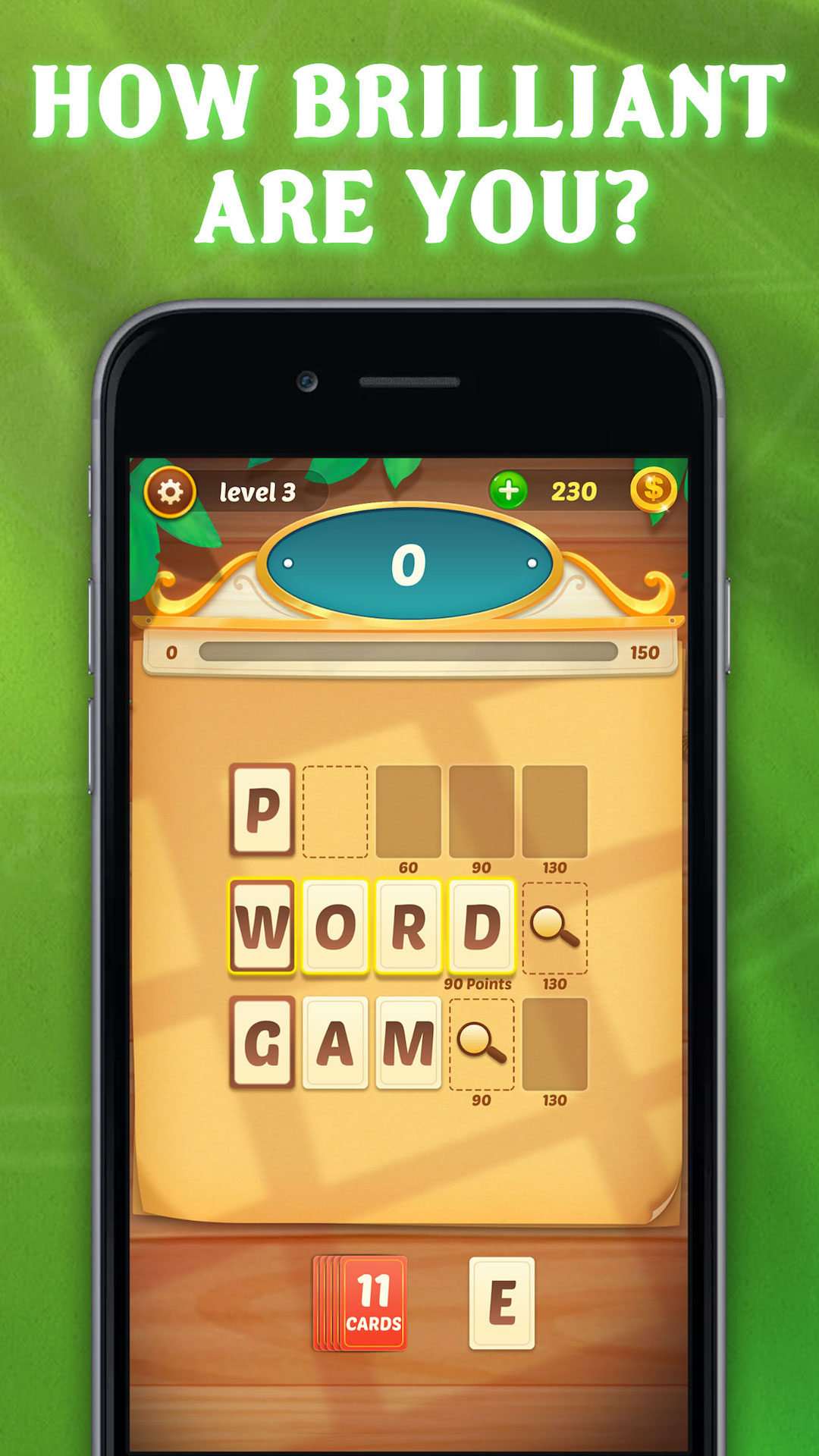 Word Card Solitaire - Brain training cross connect search word puzzle ...
