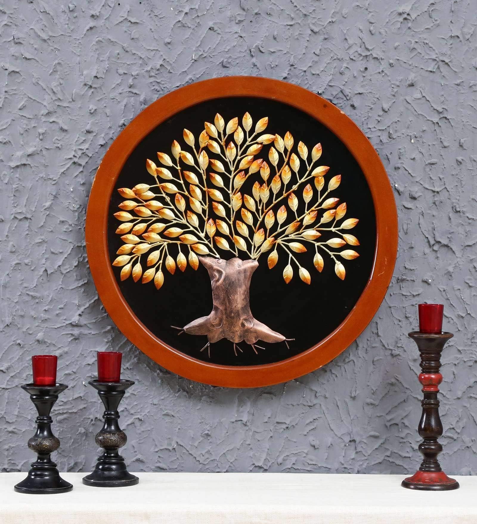 Collectible India Metal Wall Mounted Art Showpiece (45 x 28 inch ...