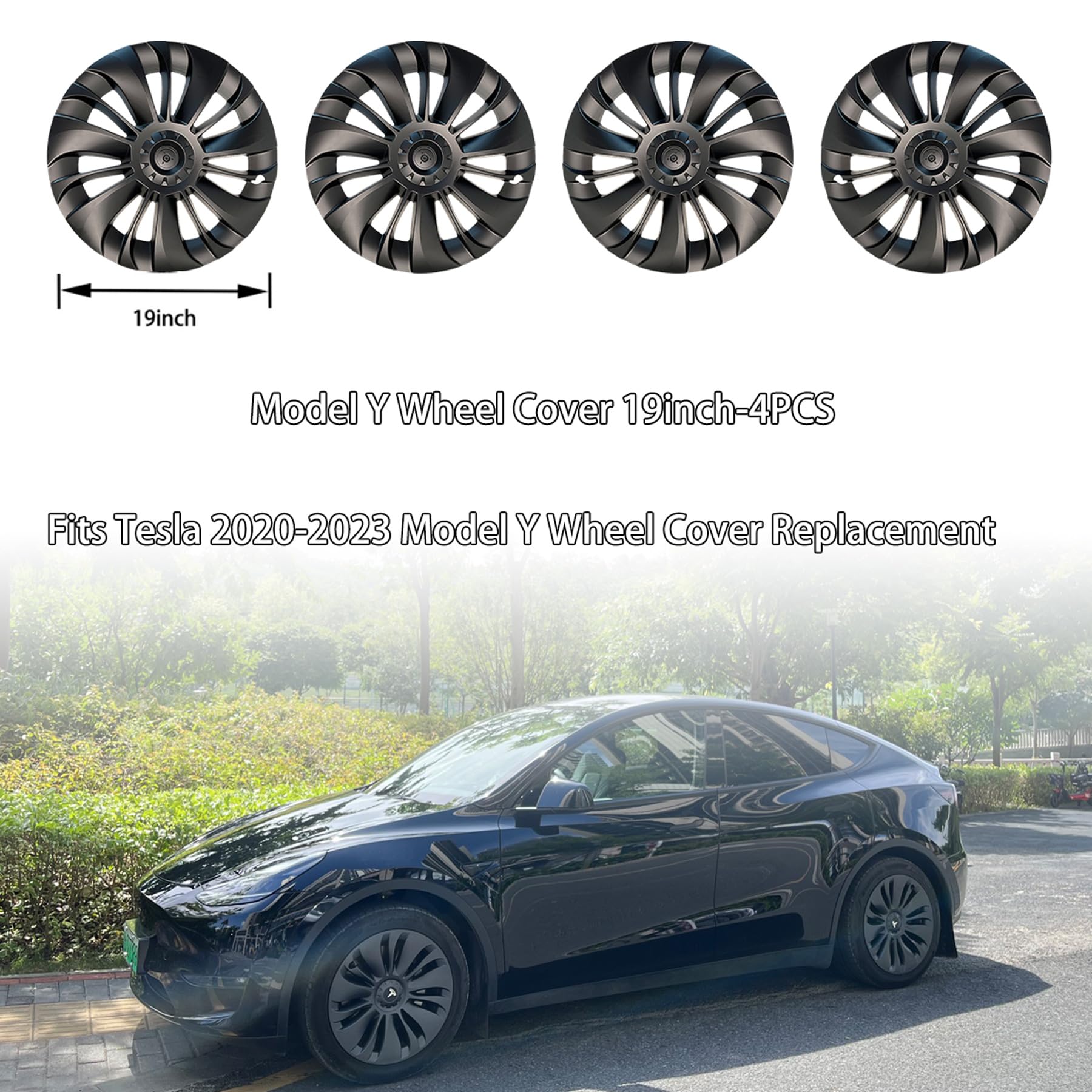 Snapklik.com : KAVANIC 4PCS Fits Model Y Wheel Covers 19 Inch Multi ...