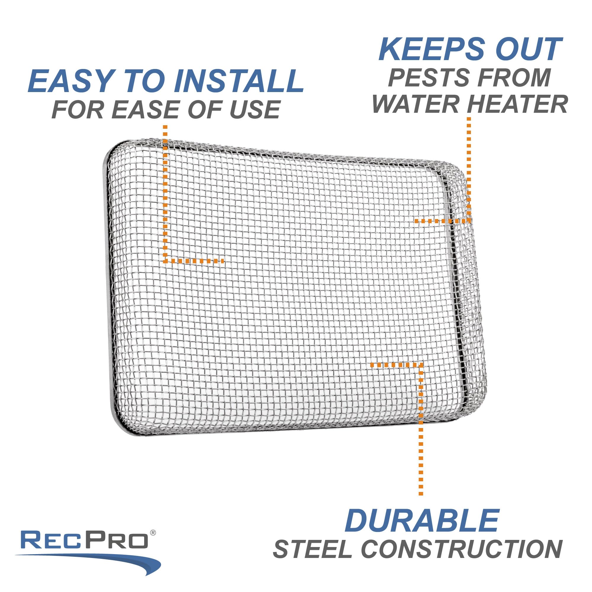 Snapklik.com : RecPro RV Water Heater Vent Screen Flying Insect Cover 6 ...