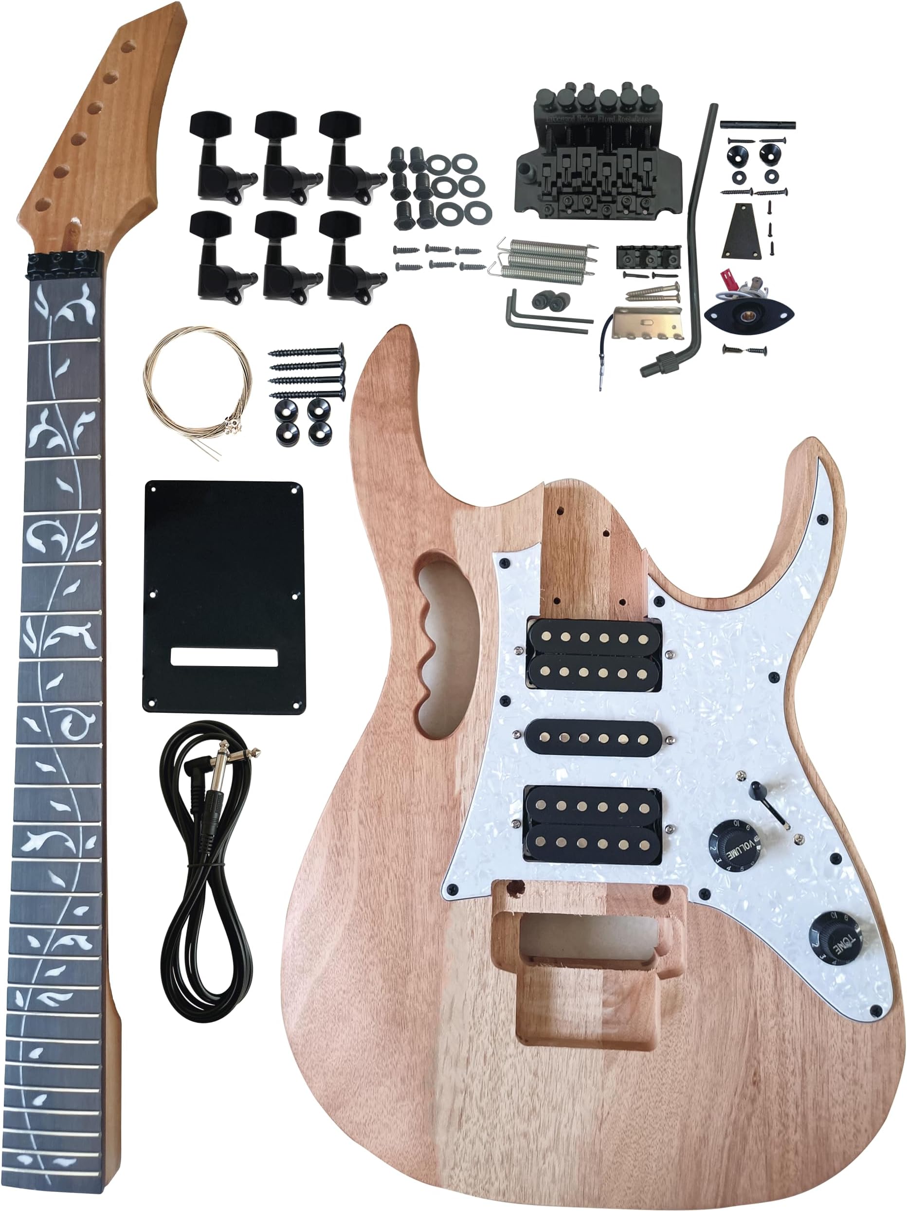 Amazon.com: DIY 7V-Style Electric Guitarr Kit Set Electric Guitarr Kits ...