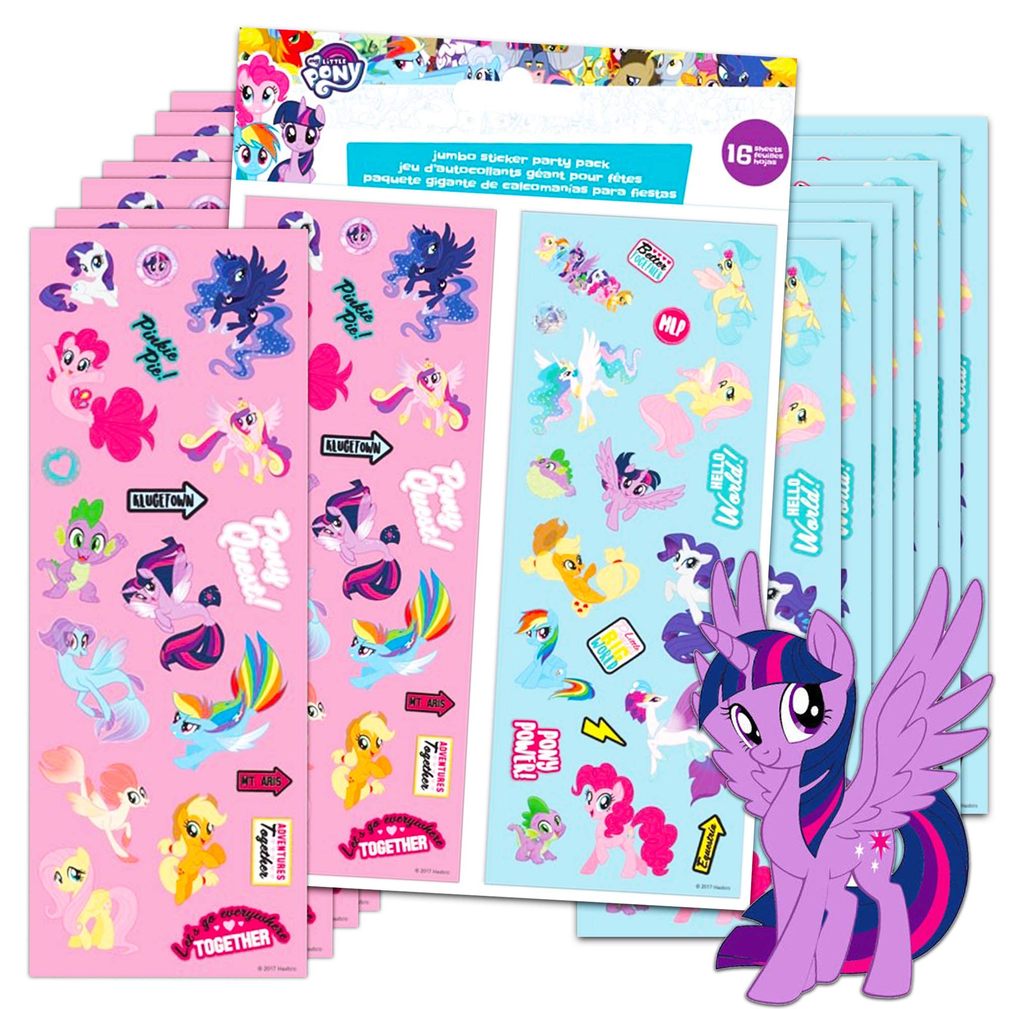 Buy My Little Pony Stickers Party Favors 16 Sheets Over 380 Stickers ...