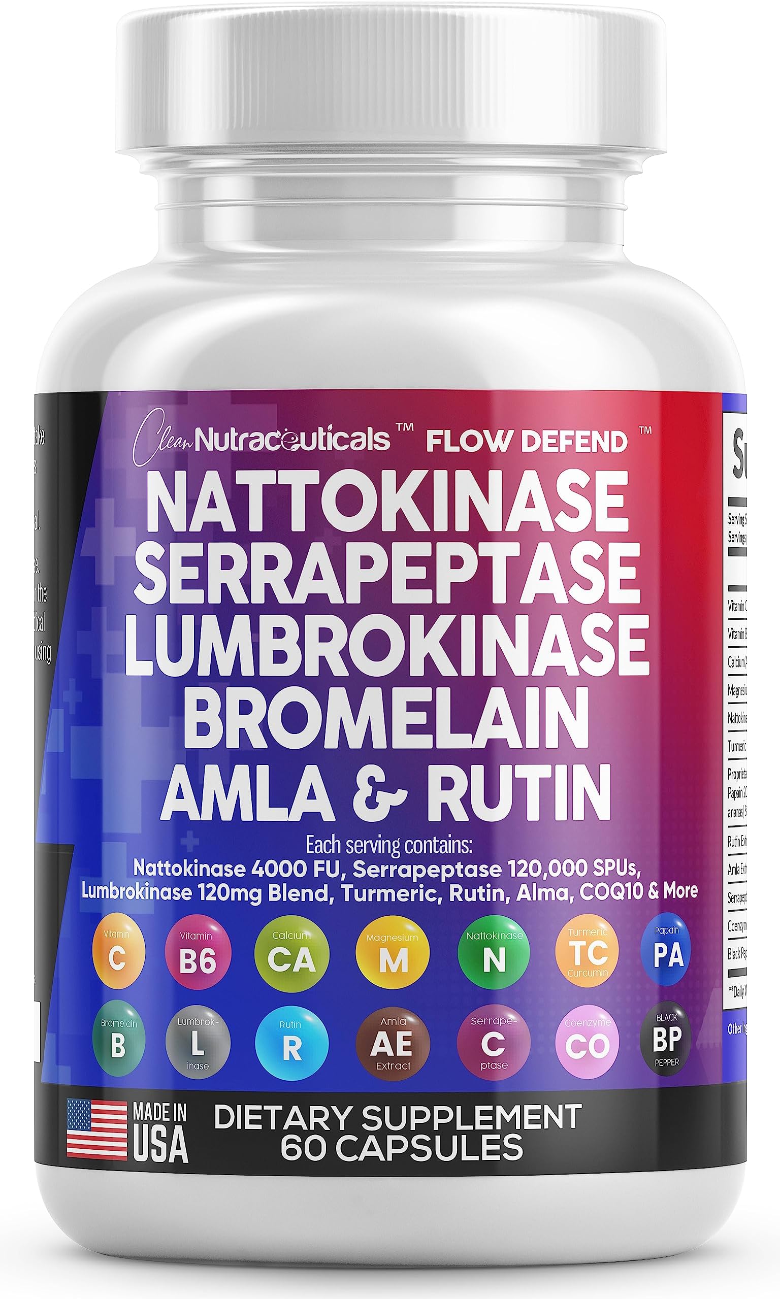 Amazon.com: Doctor's Best Nattokinase - 2, 000 FU of Enzyme, Supports ...
