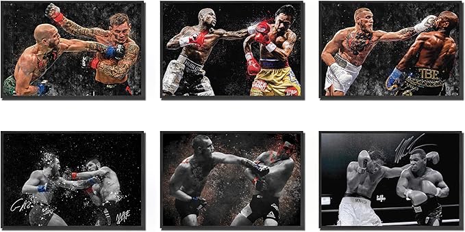 Amazon.com: CROMMA Fighting poster Set of 6 Cover Posters 8 by 12 inch ...