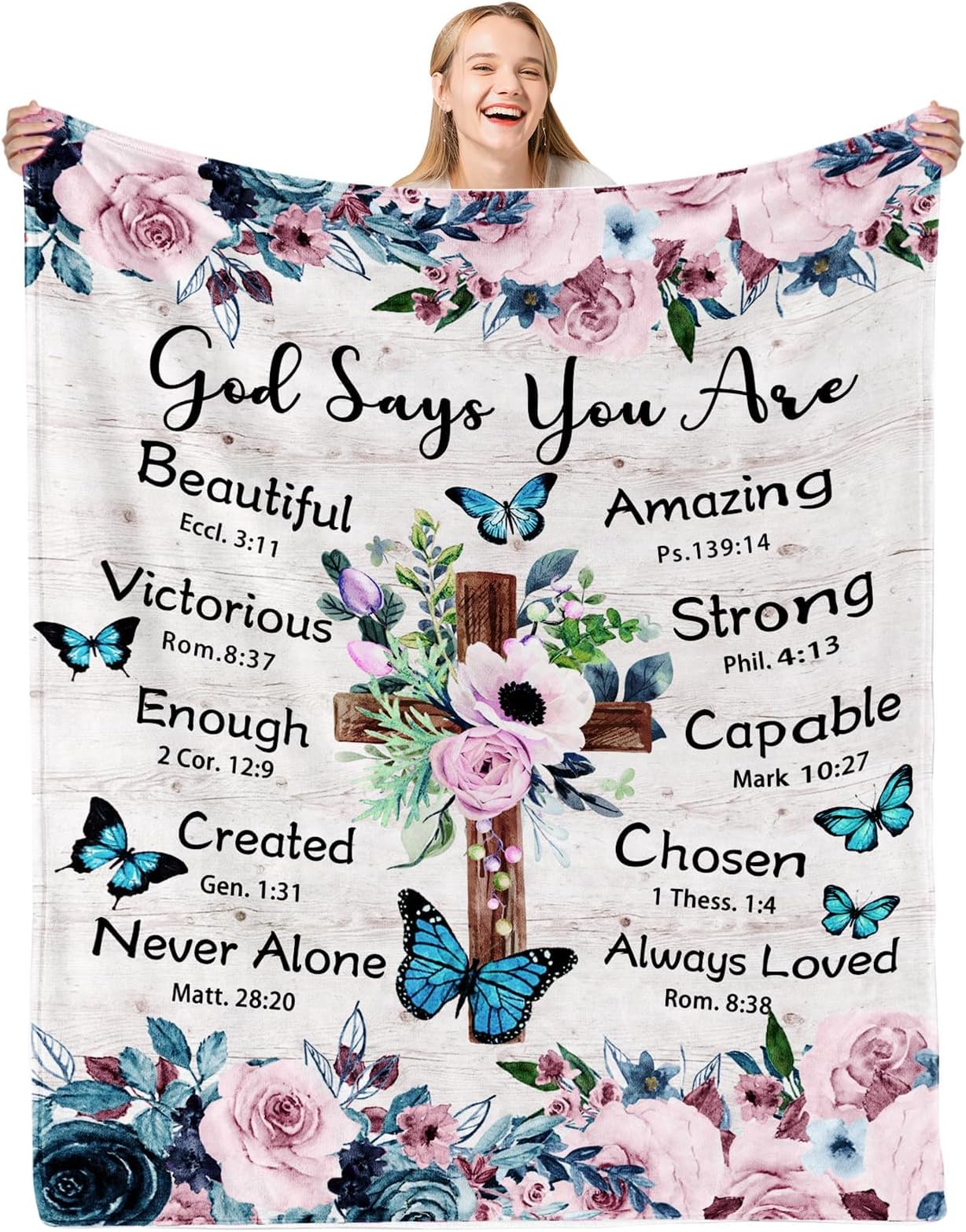 Amazon.com: Christian Gifts for Women Throw Blanket, Religious Gift for ...