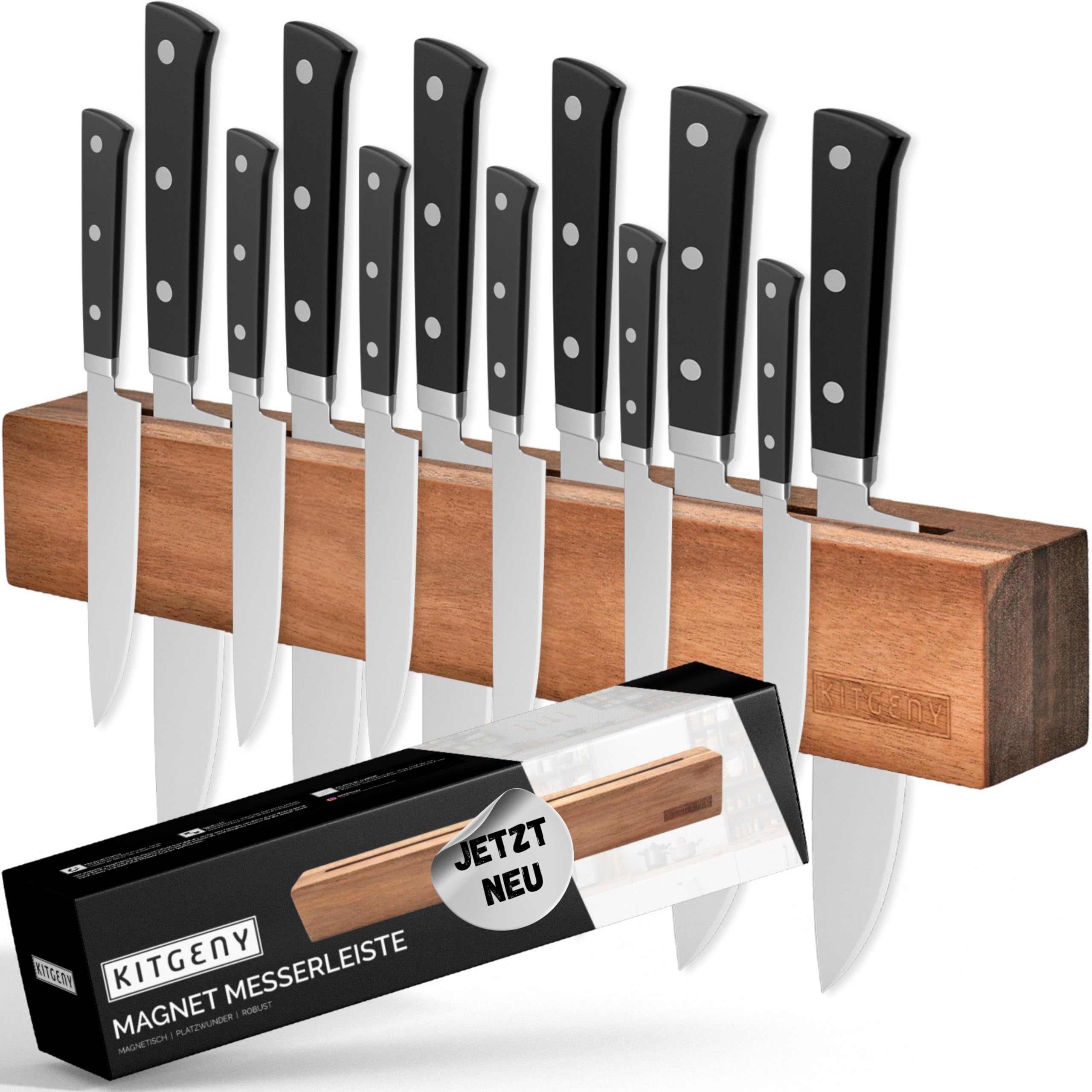 KITGENY Magnet Messerleiste (40cm) Das Platzwunder - Magnetleiste ...