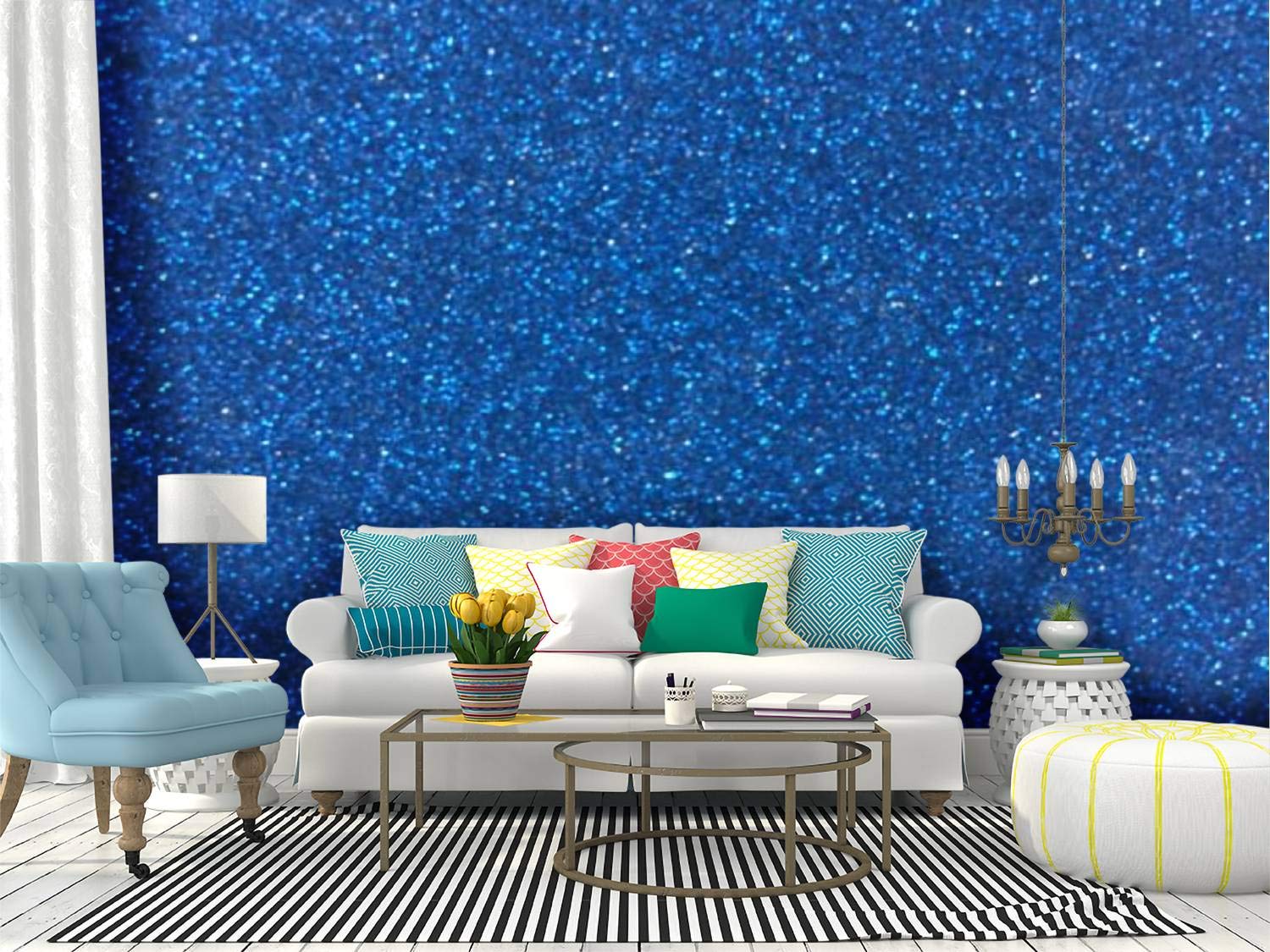 Blue Interior Wallpaper Texture