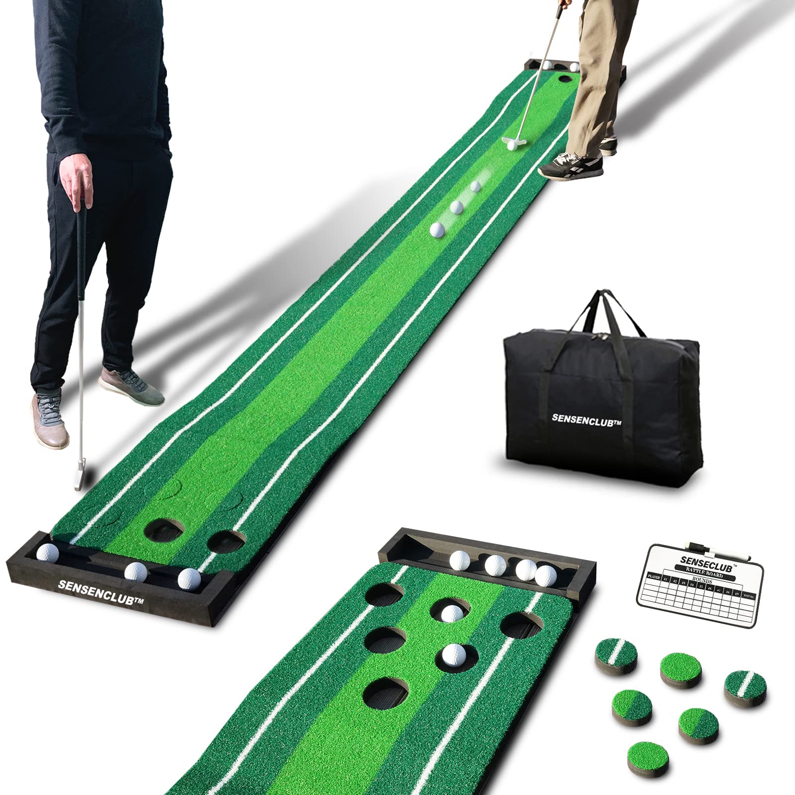 Snapklik.com : SENSECLUB Golf Pong Putting Game, Indoor Foldable ...