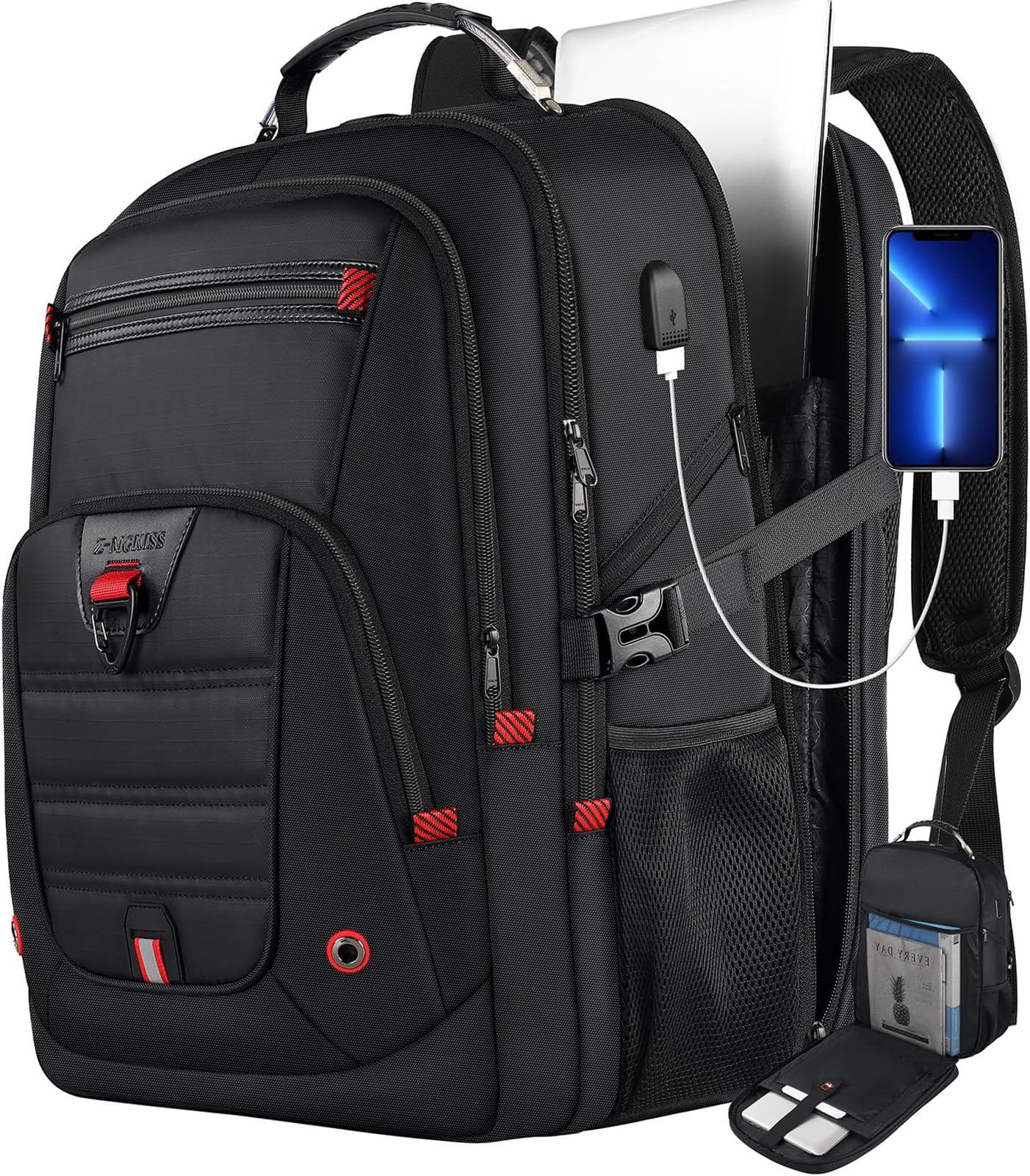 Swiss Gear SA1923 Black TSA Friendly ScanSmart Laptop Backpack - Fits ...