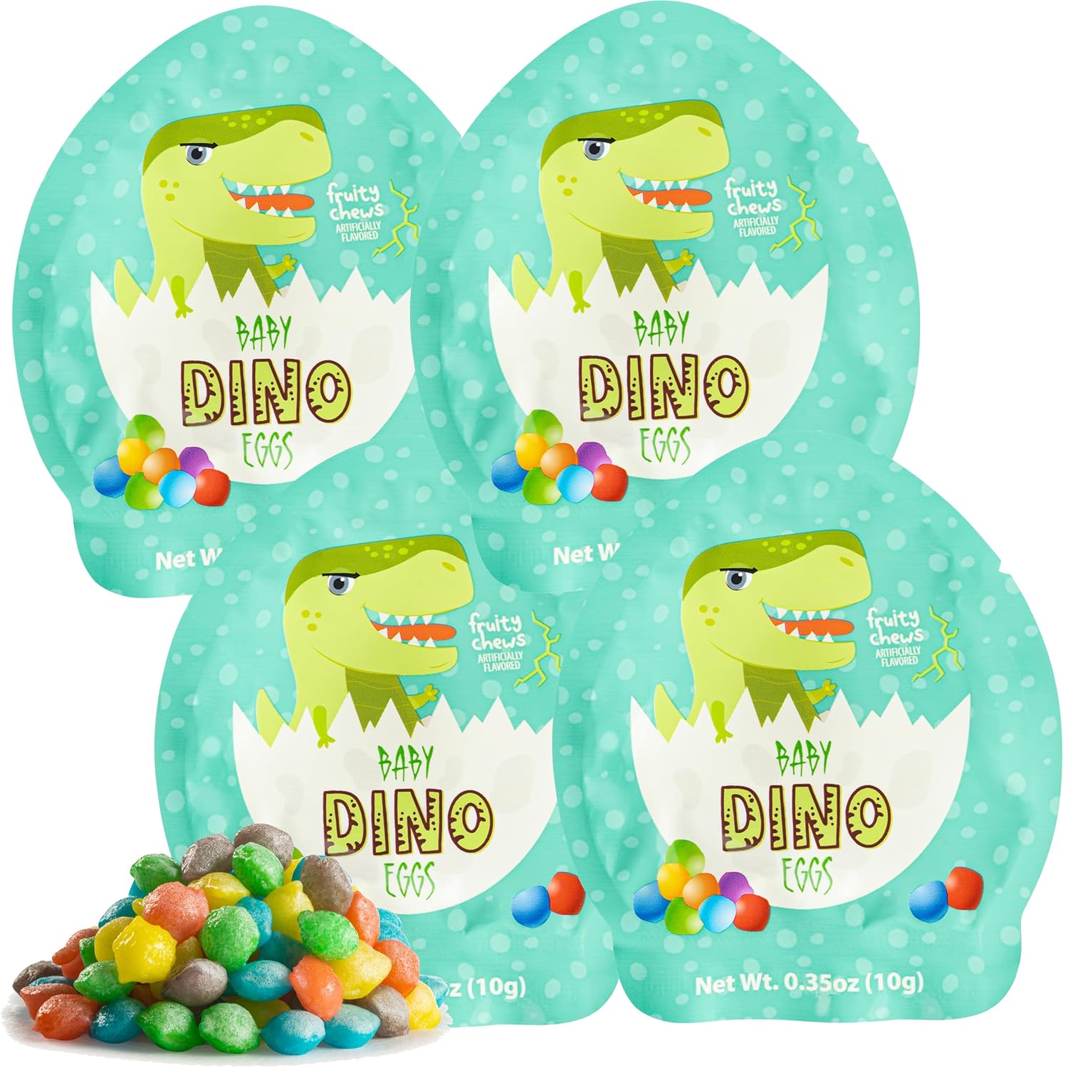 Amazon.com: 24 Pack of Dinosaur Candy - Baby Dinosaur Eggs Mini Fruit ...