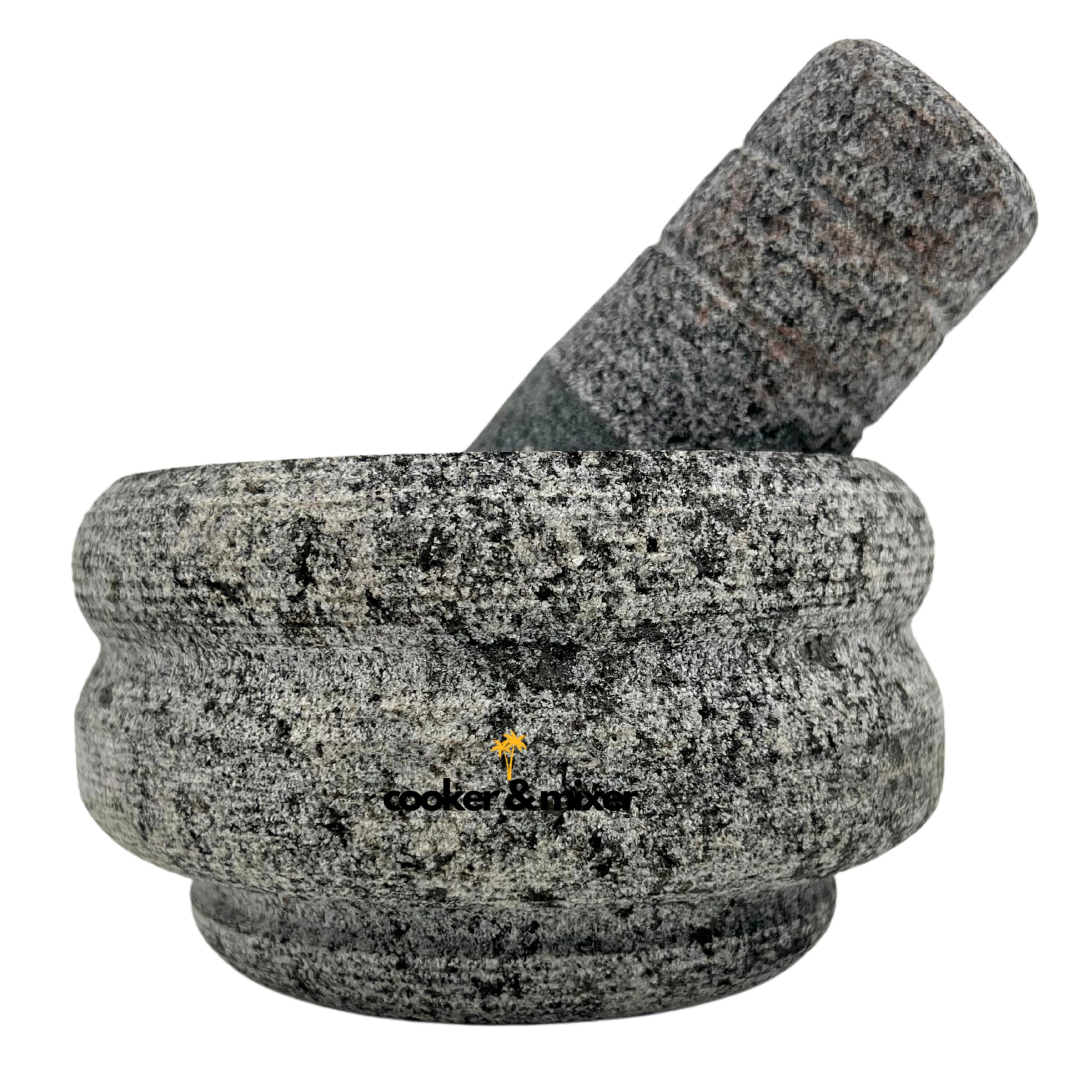 Buy Cooker&Mixer™ Mortar and Pestle Set Stone for Spices, Okhli Masher ...