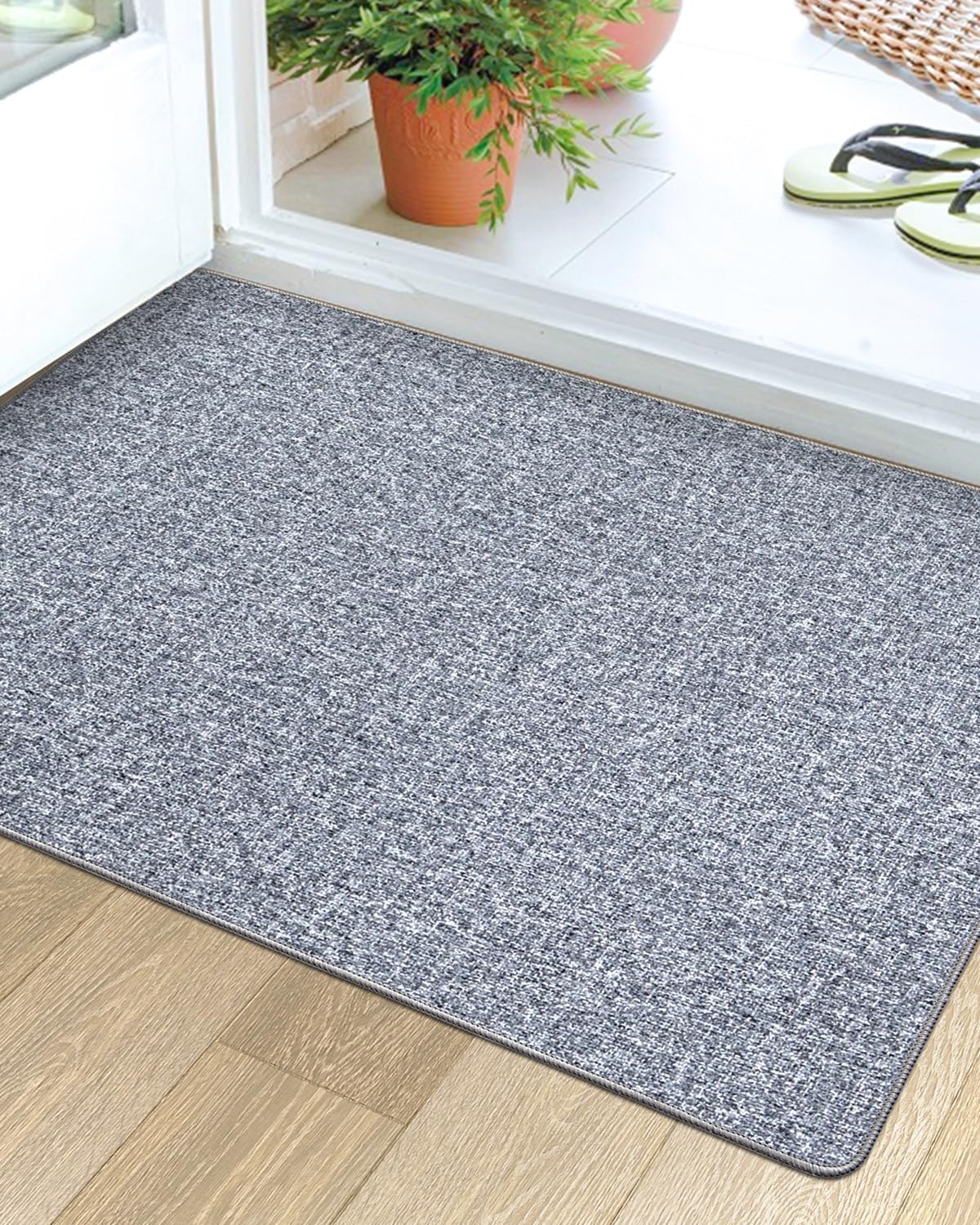 Amazon.com: LUMI Indoor Door Mat, 24"x36" Non Slip Rubber Backing ...