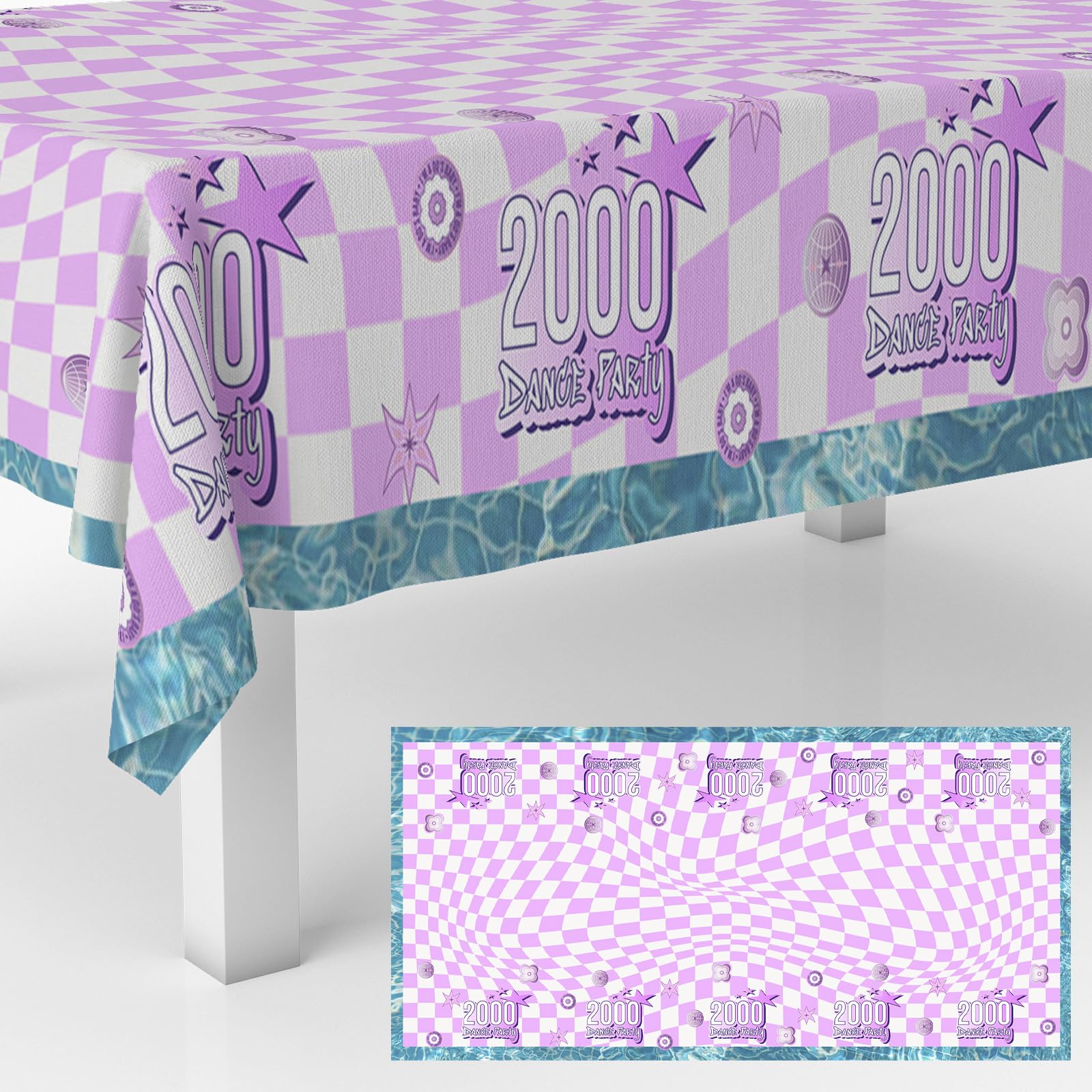 Amazon.com: GZBJMYGS Y2K 2000s Dance Party Tablecloths Throwback Early ...