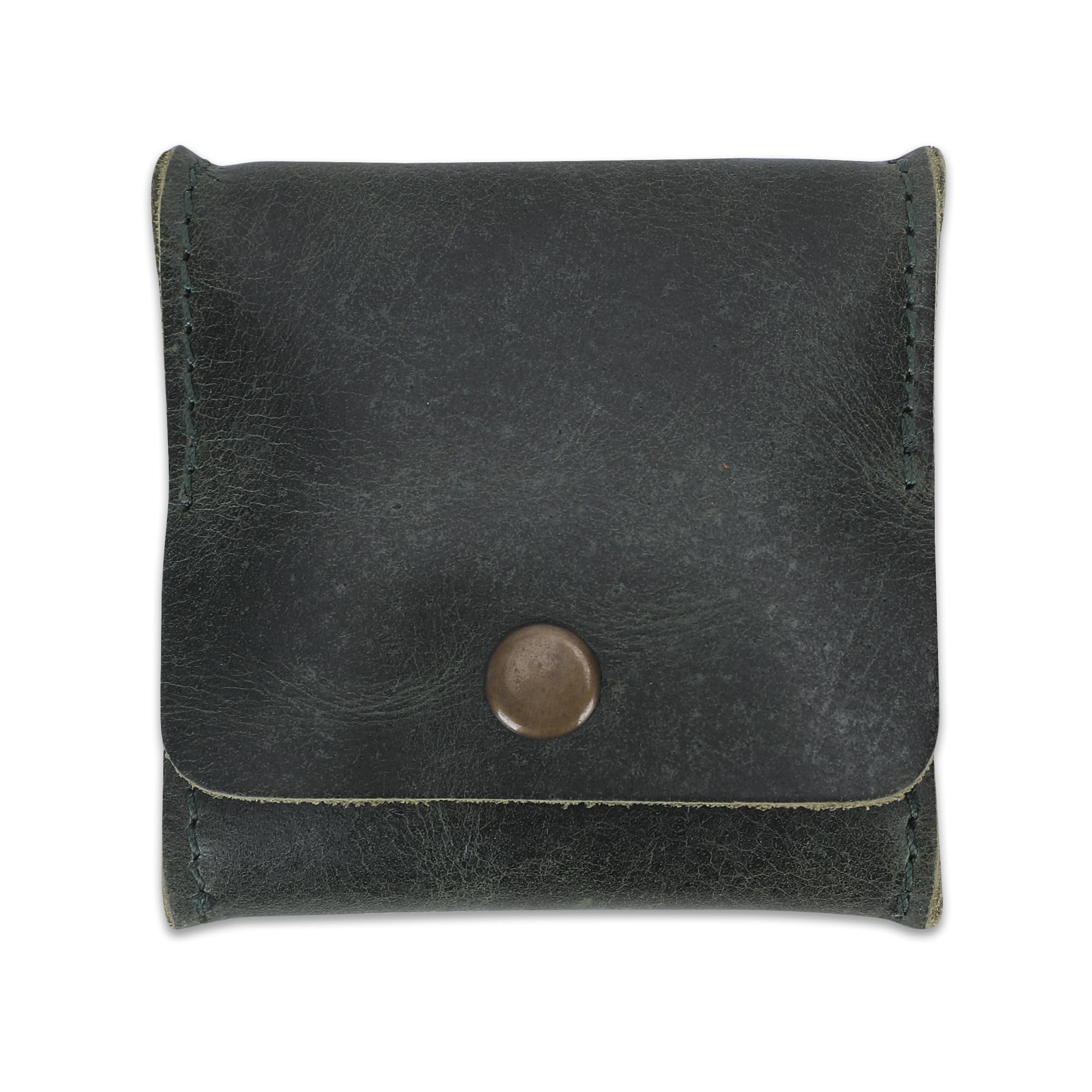 Amazon.com: CestAntiQ Genuine Leather Squeeze Coin Pouch Moon Pocket ...
