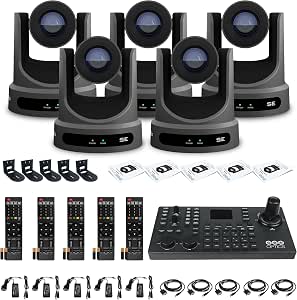 Amazon.com: 5 x PTZOptics Move SE PTZ Camera with 30x Optical Zoom ...