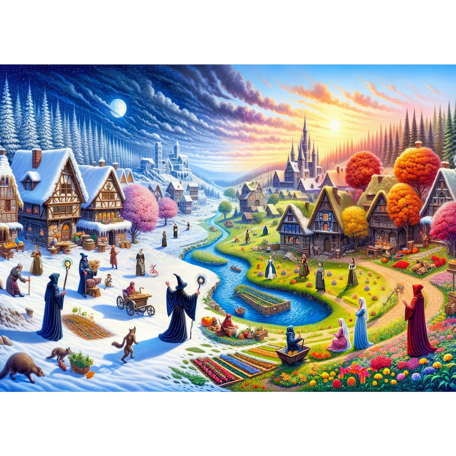 Amazon.com: Jigsaw Puzzles for Adults 1000 Piece Puzzle for Adults 1000 ...