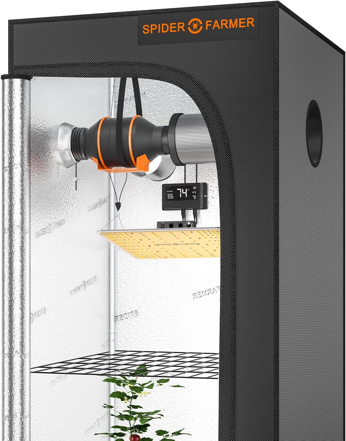 Amazon.com : Spider Farmer Grow Tent Kit Complete 3x3x5 SF-1000 ...