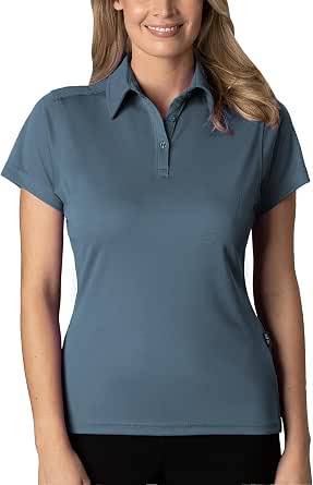 Amazon.com: Glacier Women's Active Cooling Polo Shirt Ice‑Cool Tech ...