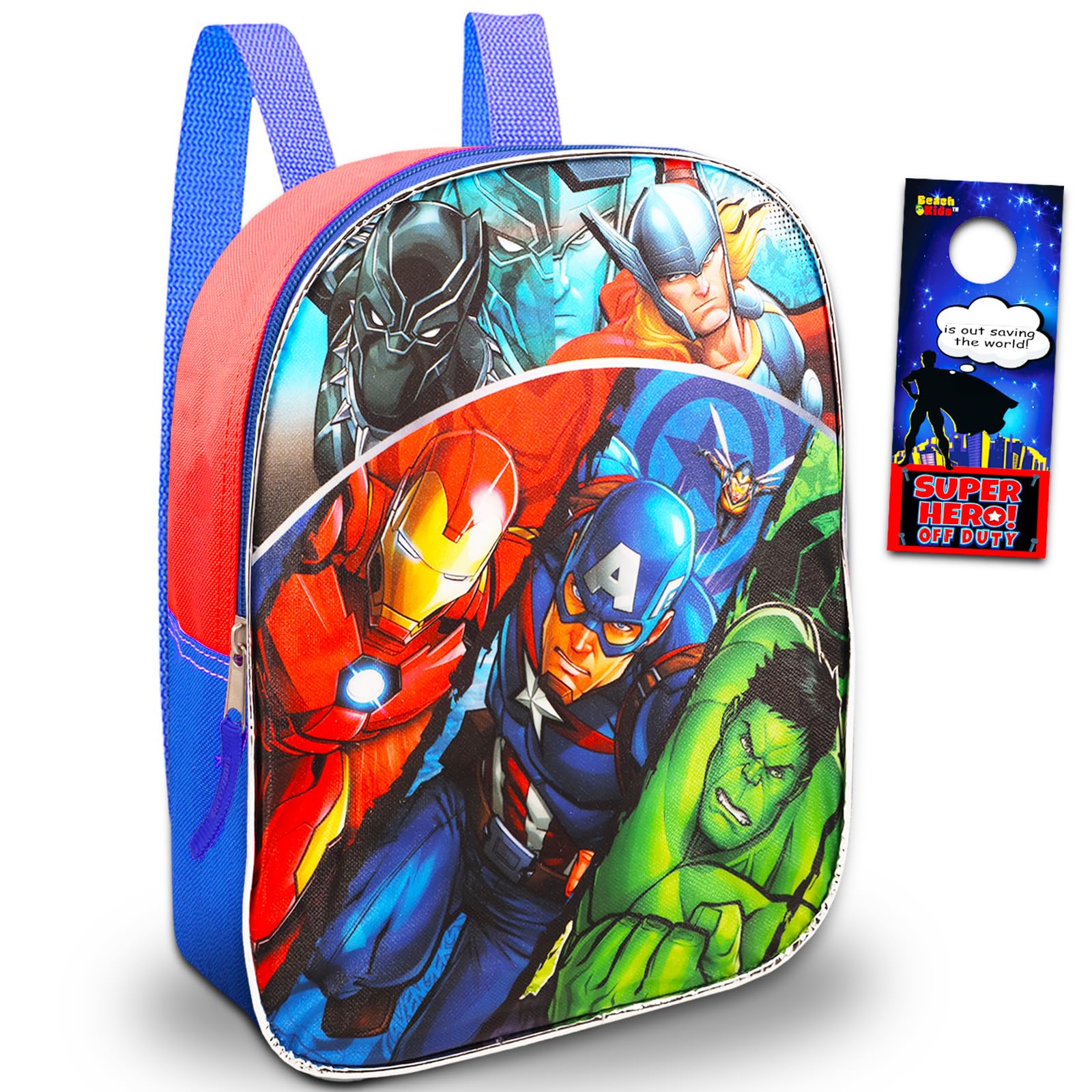 Amazon.com | Marvel Avengers Mini Backpack Toddler Set - Bundle with 11 ...