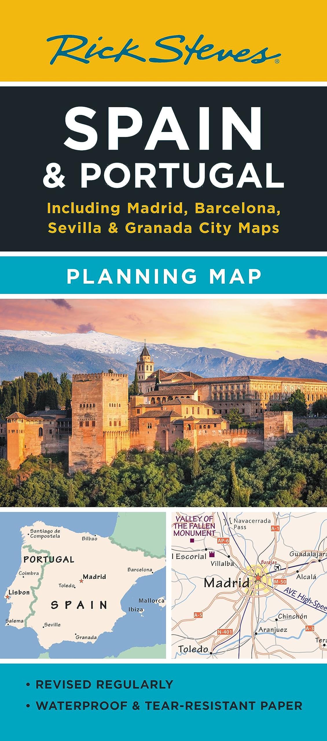 Rick Steves Spain & Portugal Planning Map: Including Madrid, Barcelona ...
