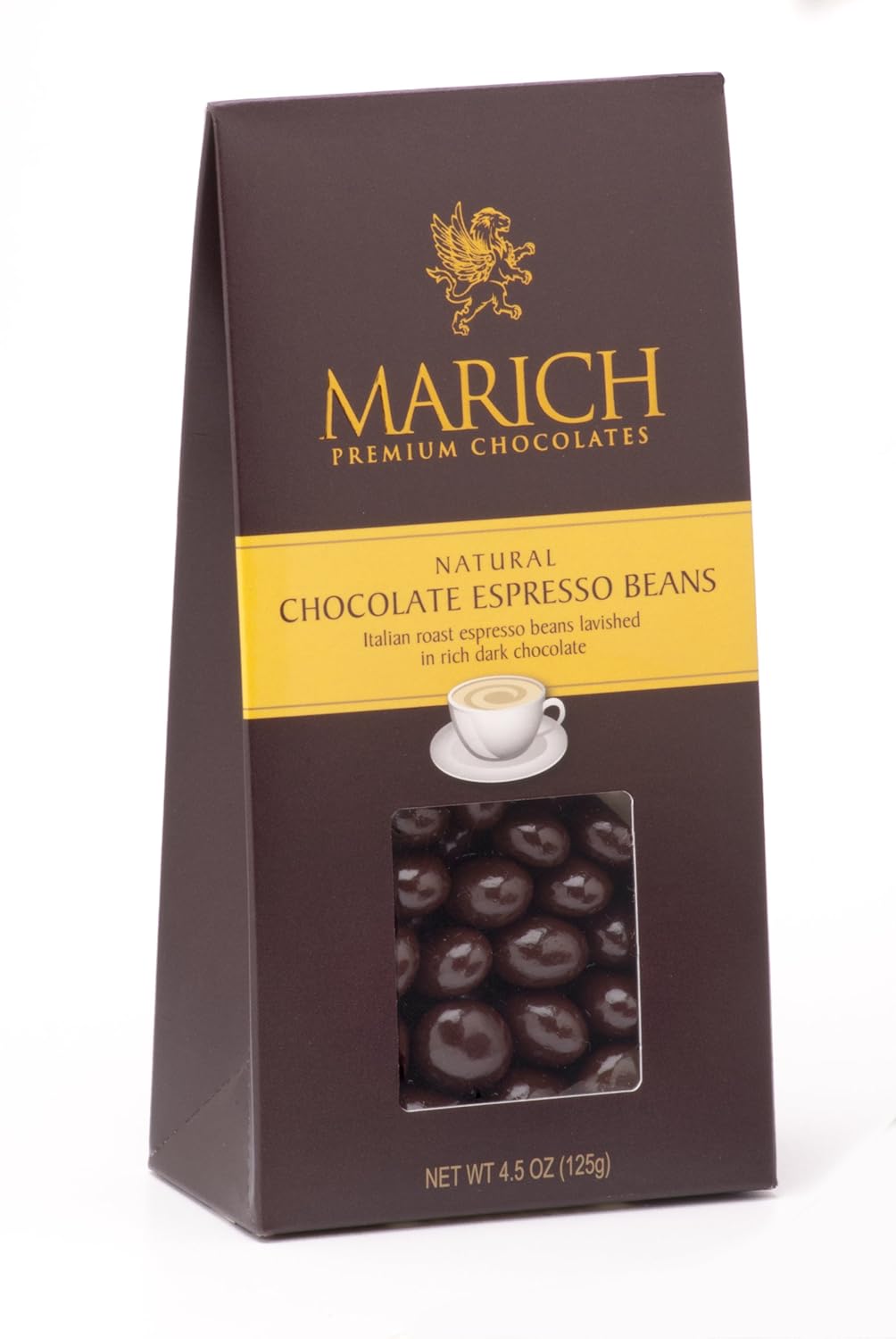 Amazon.com : Marich Chocolate Espresso Beans, 4.5-Ounce : Chocolate ...