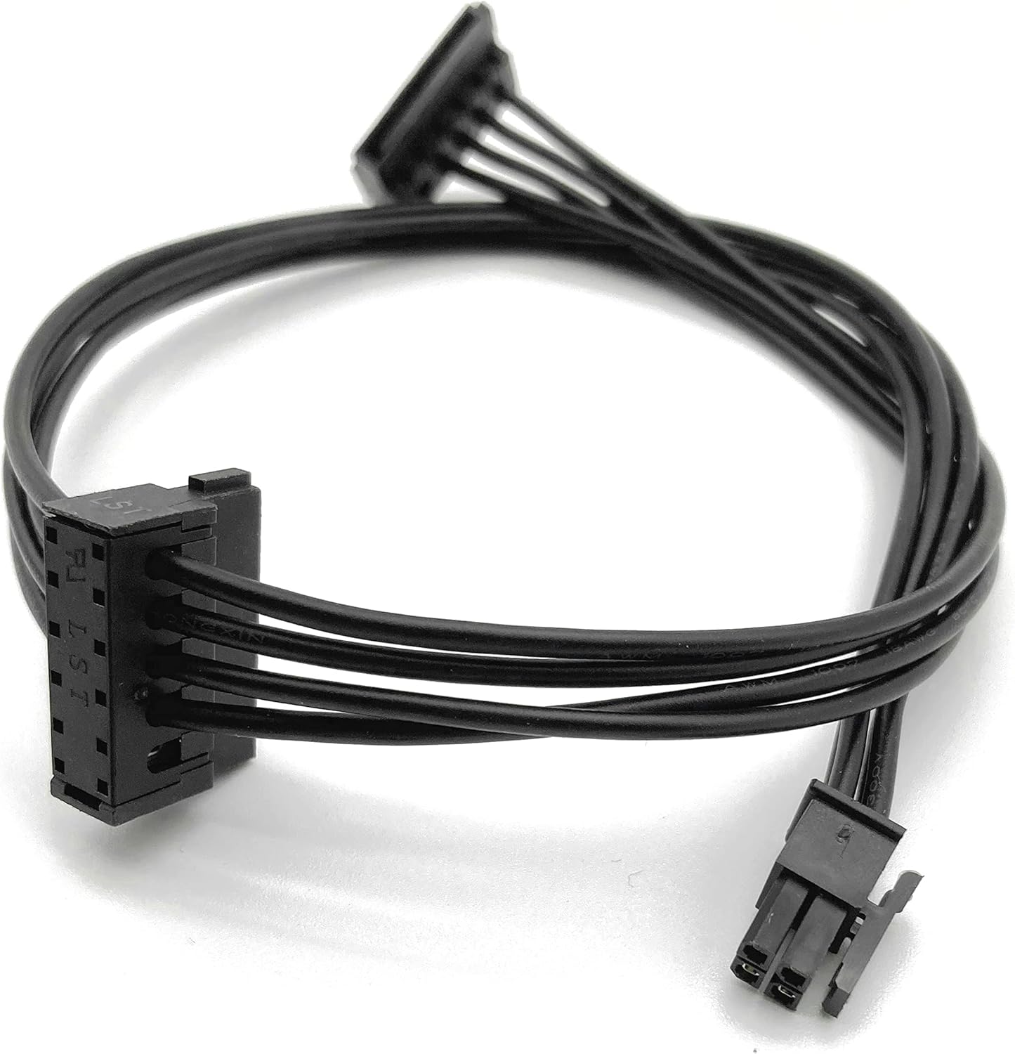 Mini 4-pin to 2X Right-Angle 15-pin SATA Power Adapter Cable for ...