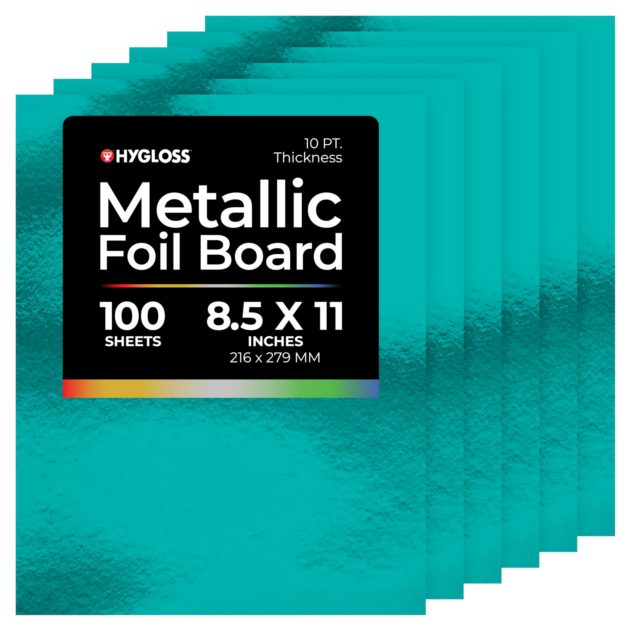 Snapklik.com : Hygloss Metallic Cardstock Sheets 100 Shiny Light Blue ...