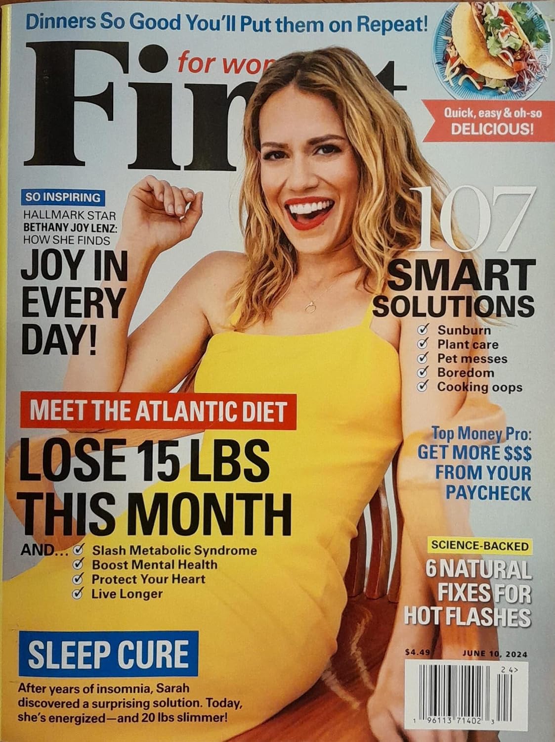 First For Women Magazine June 10,2024 Meet The Atlantic Diet Lose 15 ...