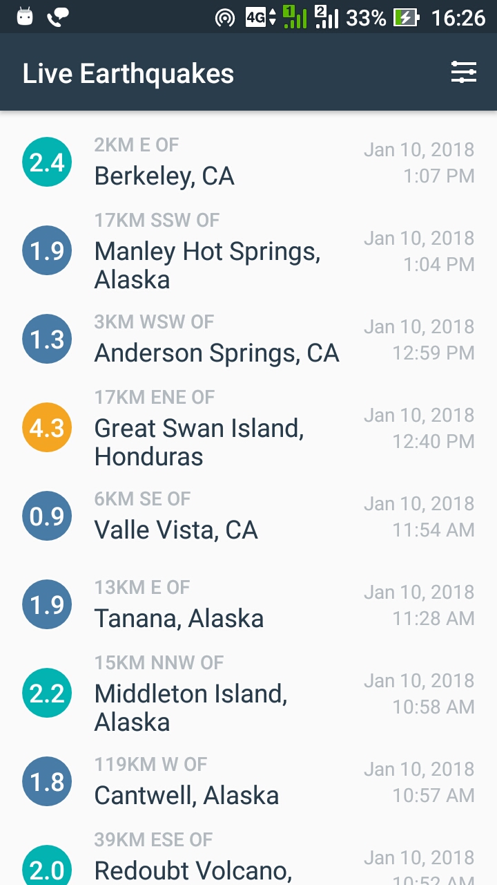 Live Earthquakes plus Earthquake Report - App on Amazon Appstore