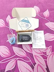 Tamizhanda P-01 Pulse Oximeter-Blue&White. 2 DURACELL inside. 6 month ...