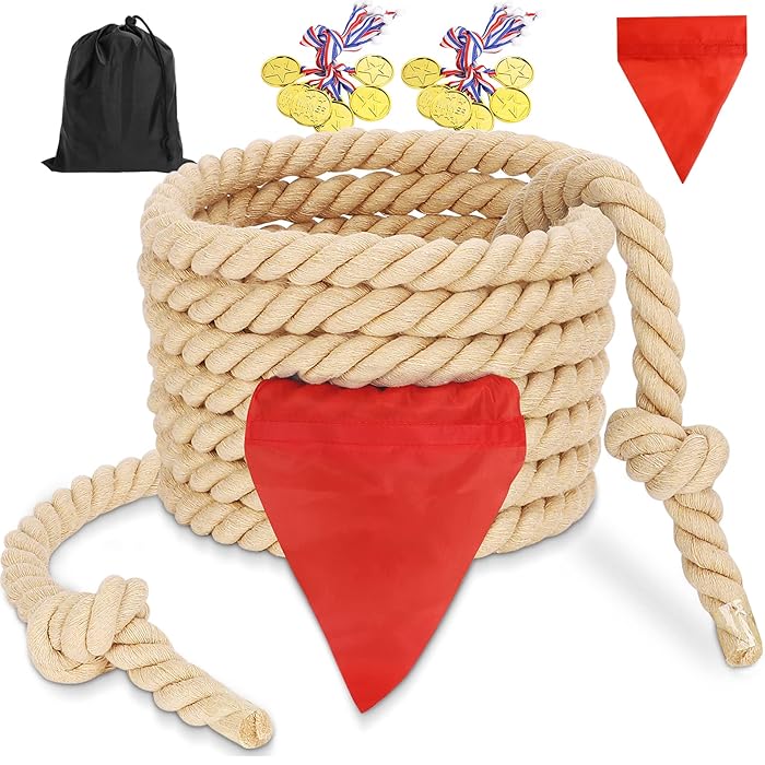 Buy Outdoor Games Tug of War Rope for Kids and Adults, Field Day Family ...