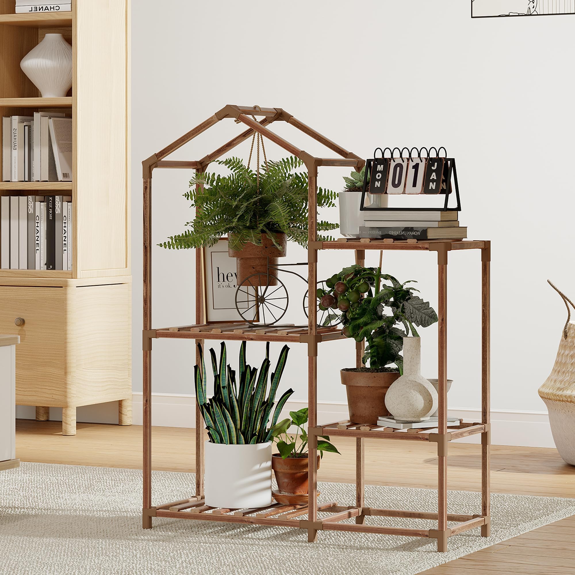 Amazon.com: Klhamky Plant Stand Indoor Outdoor, Plant Shelf Flower Pot ...