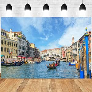Amazon.com : 5x3ft Italy Venice Backdrop Italian Famous Rialto Bridge ...
