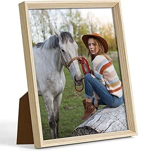 Amazon.com - 8x10 Picture Frame With Deep and Slanted Frame Moulding ...