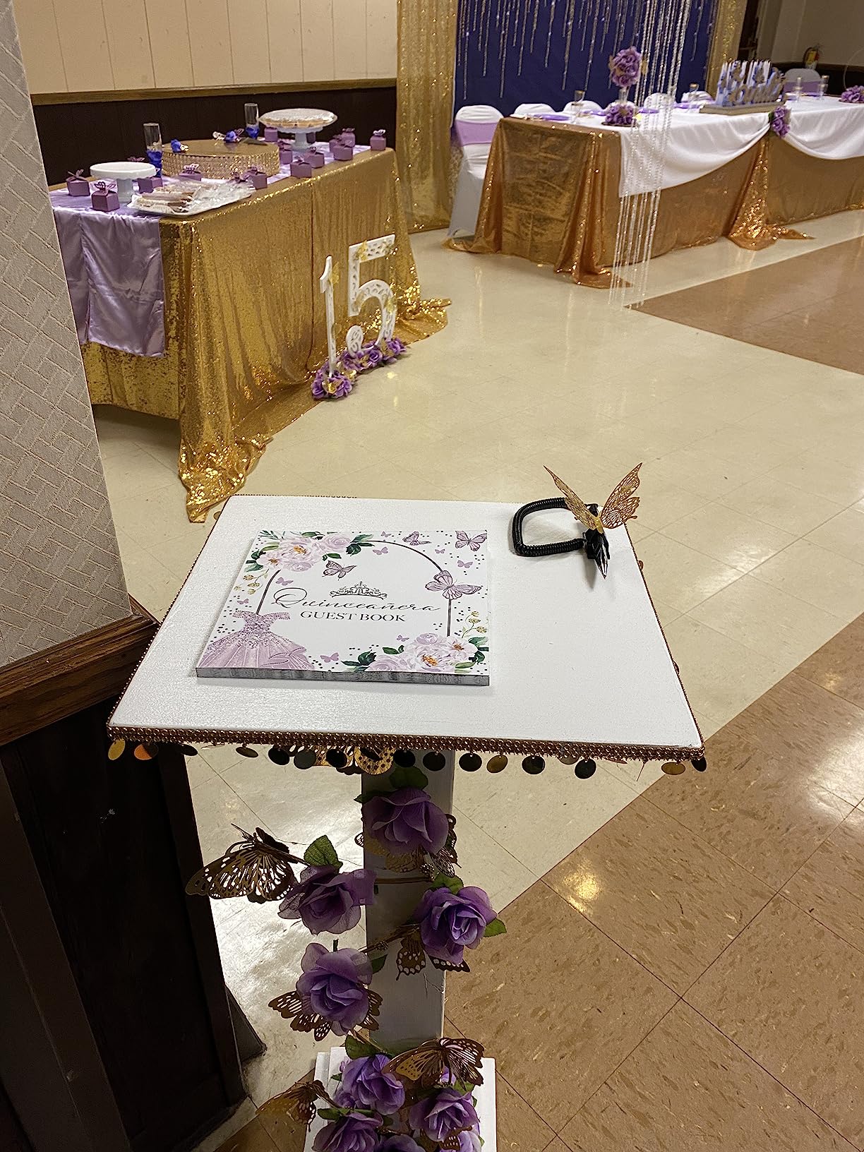 Quinceanera Guest Book: Guest Sign In Book For Quince Party - Gift Log ...