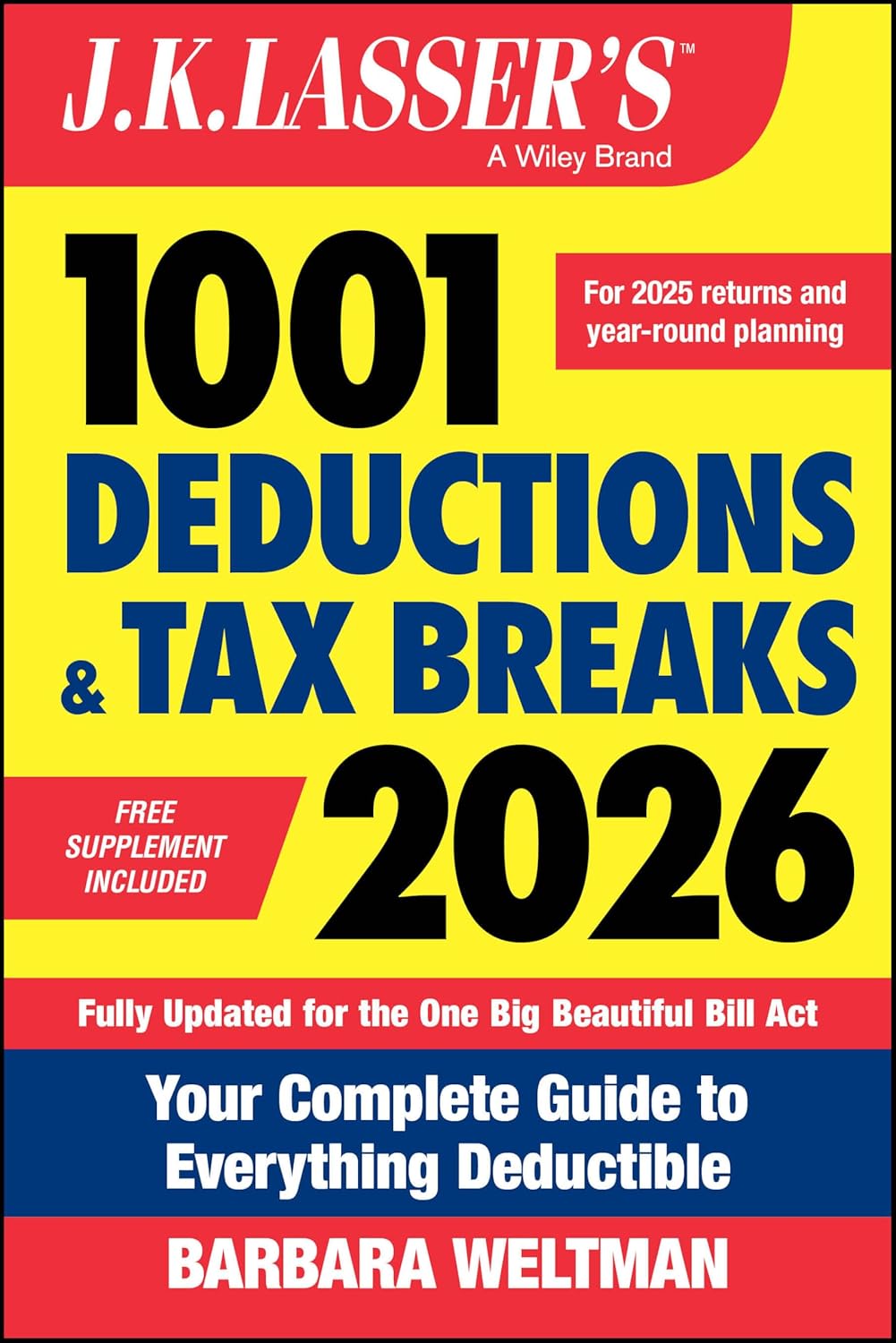 Amazon.com: J.K. Lasser's 1001 Deductions and Tax Breaks 2026: Your ...
